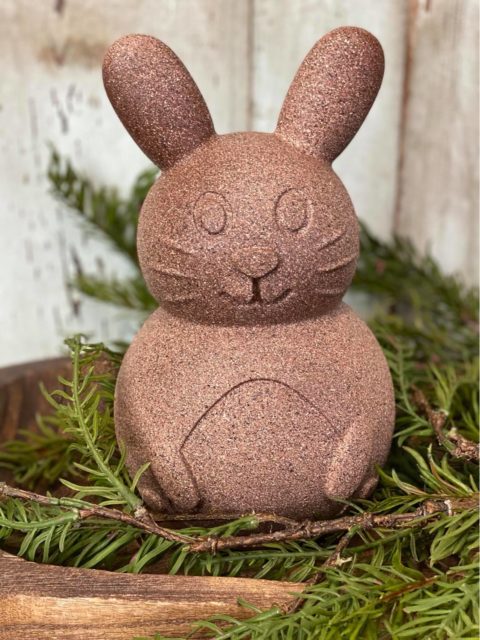 DIY Stone Dollar Tree Bunny - The Shabby Tree