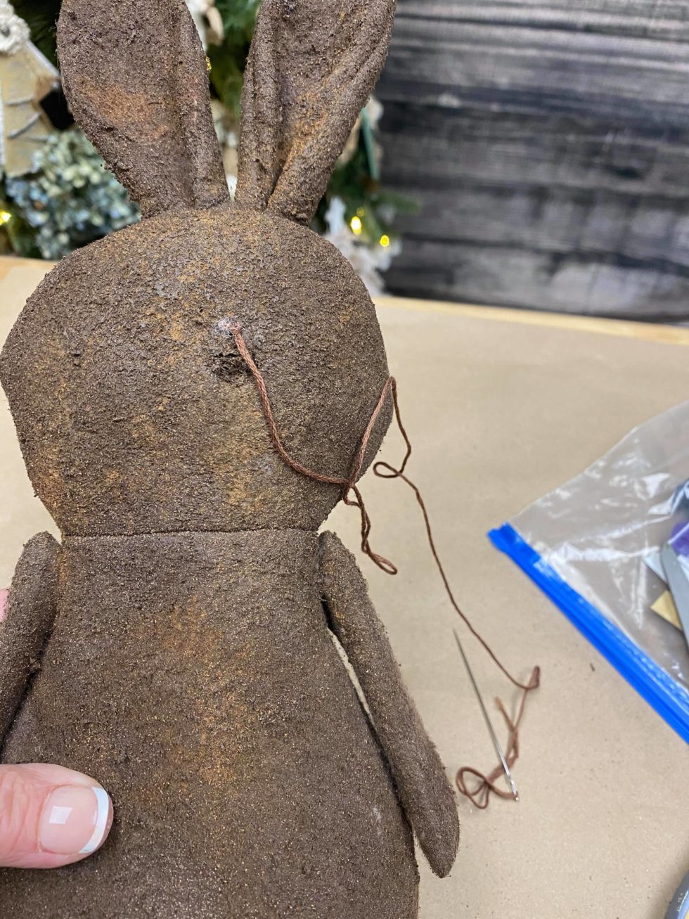 Dollar Tree Bunny Makeover - The Shabby Tree