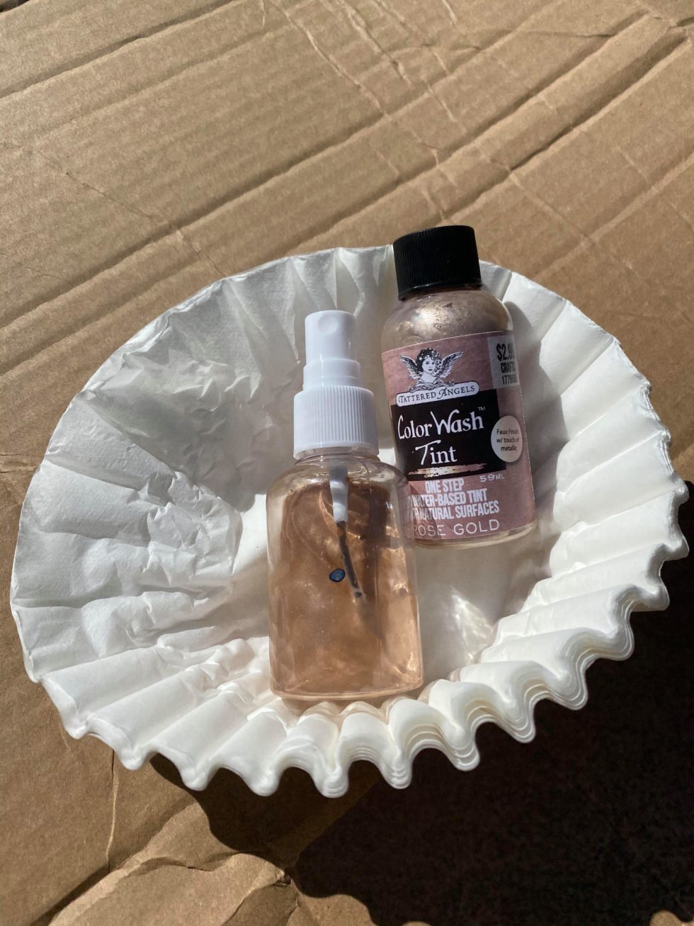 DIY Coffee Filter Rose - The Shabby Tree