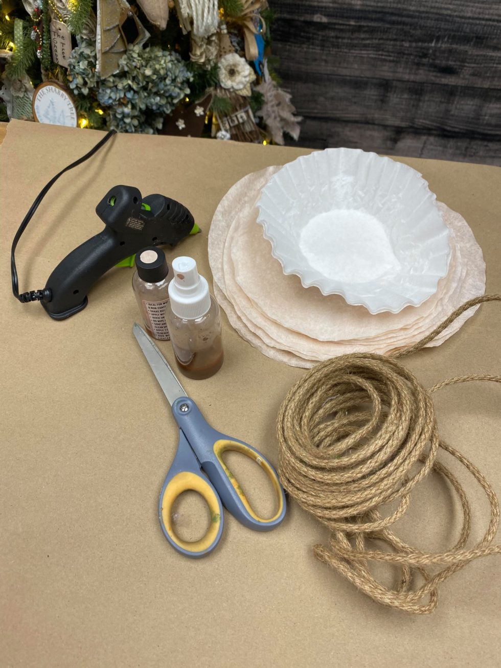 DIY Coffee Filter Rose - The Shabby Tree