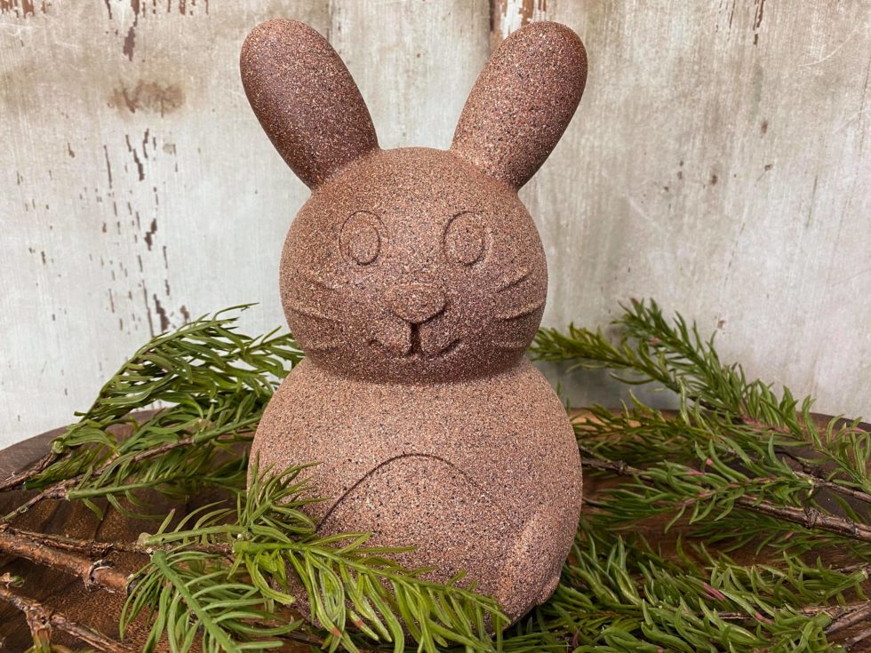DIY Stone Dollar Tree Bunny - The Shabby Tree