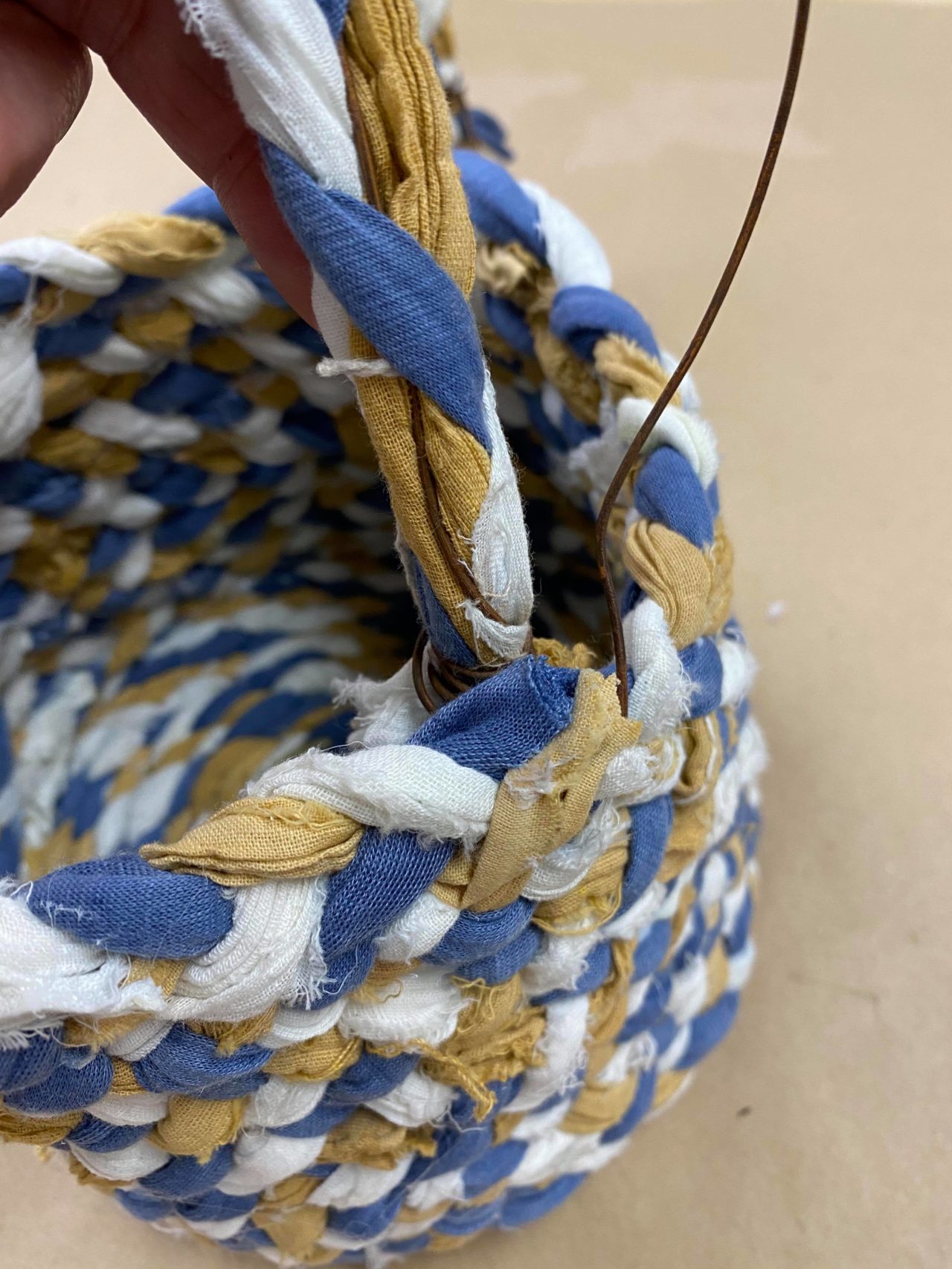 DIY Braided Rag Basket - The Shabby Tree