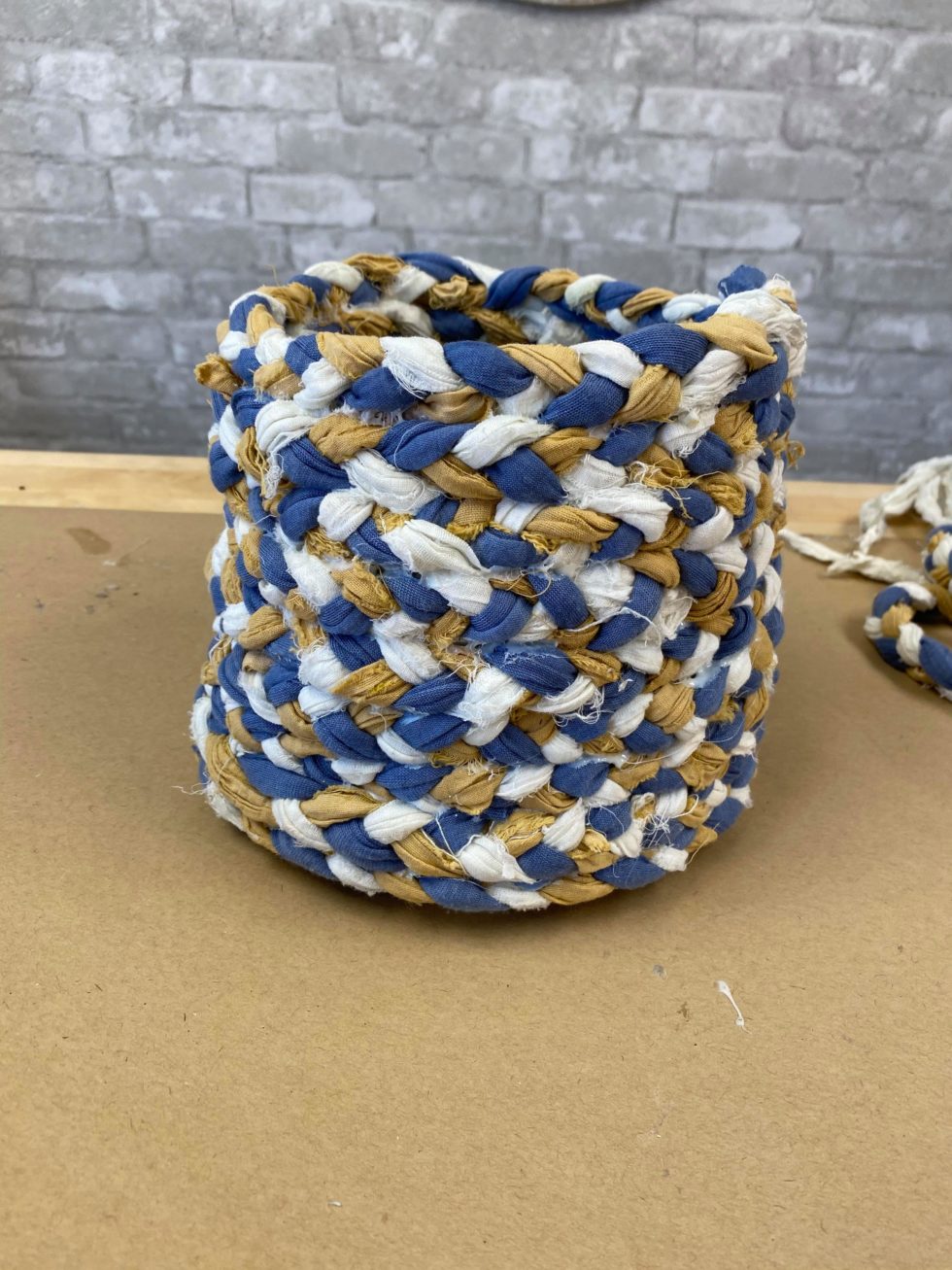 DIY Braided Rag Basket - The Shabby Tree
