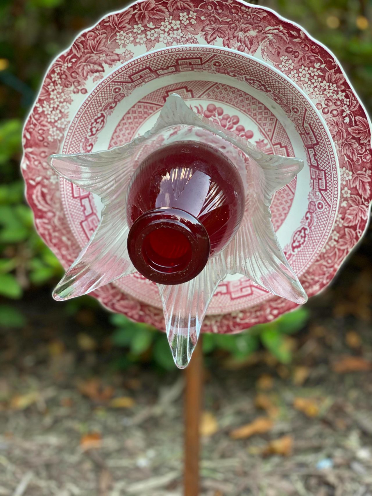 DIY Glass Garden Flowers - The Shabby Tree