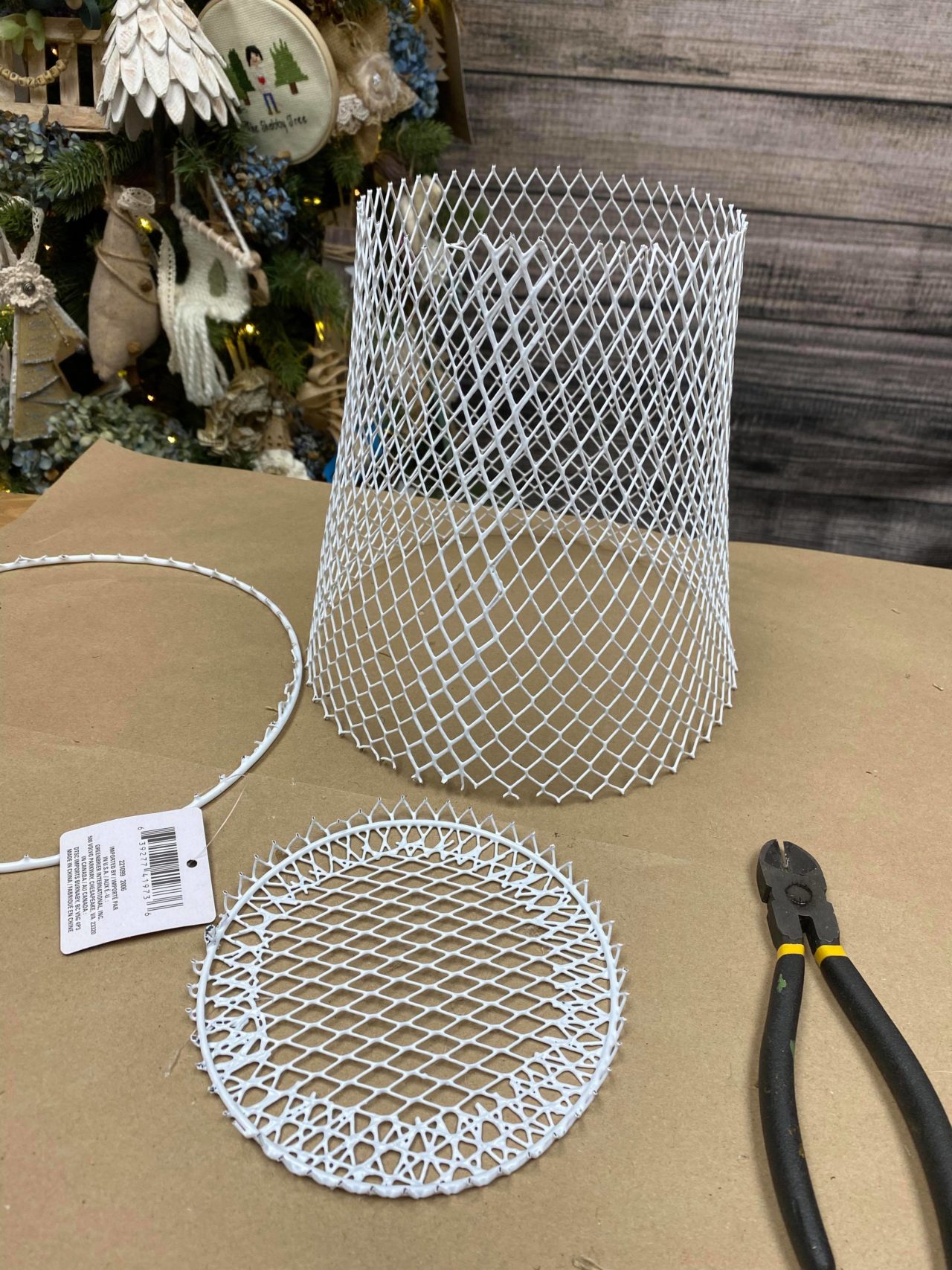 Dollar Tree Mesh Basket Hat - The Shabby Tree