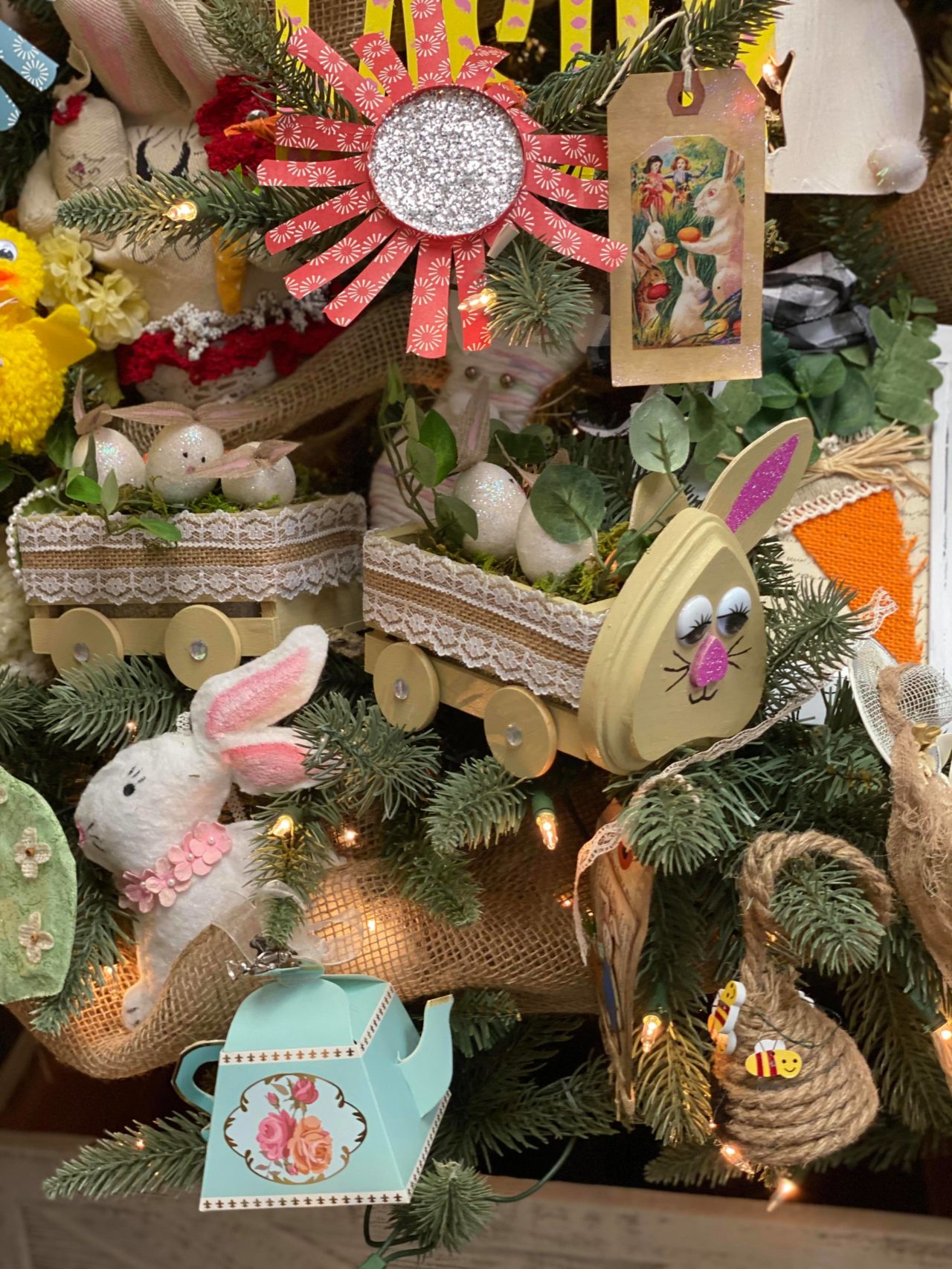 Spring And Easter Tree At The Shabby Tree Warehouse - The Shabby Tree