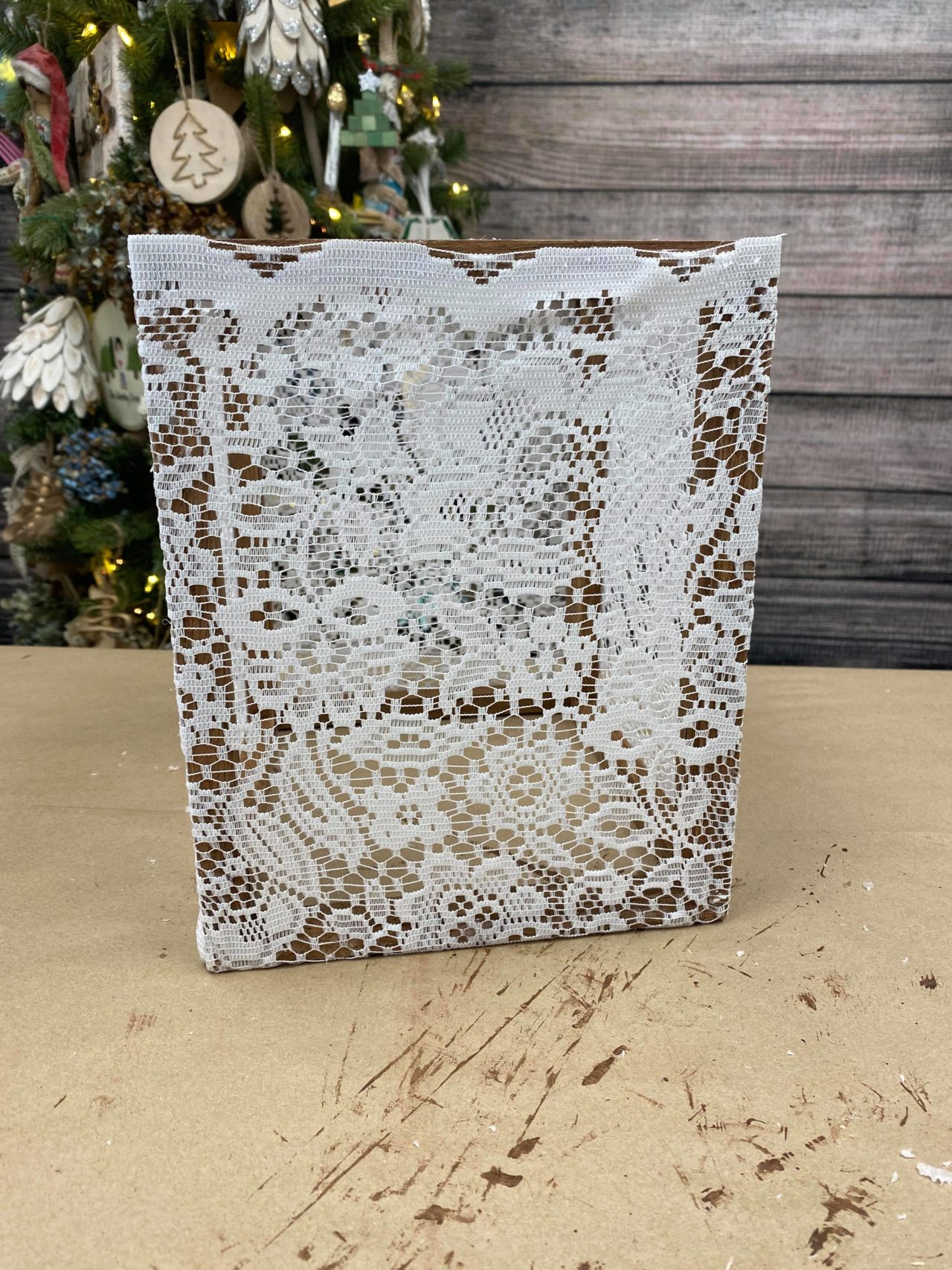 DIY Dollar Tree Canvas Lantern - The Shabby Tree