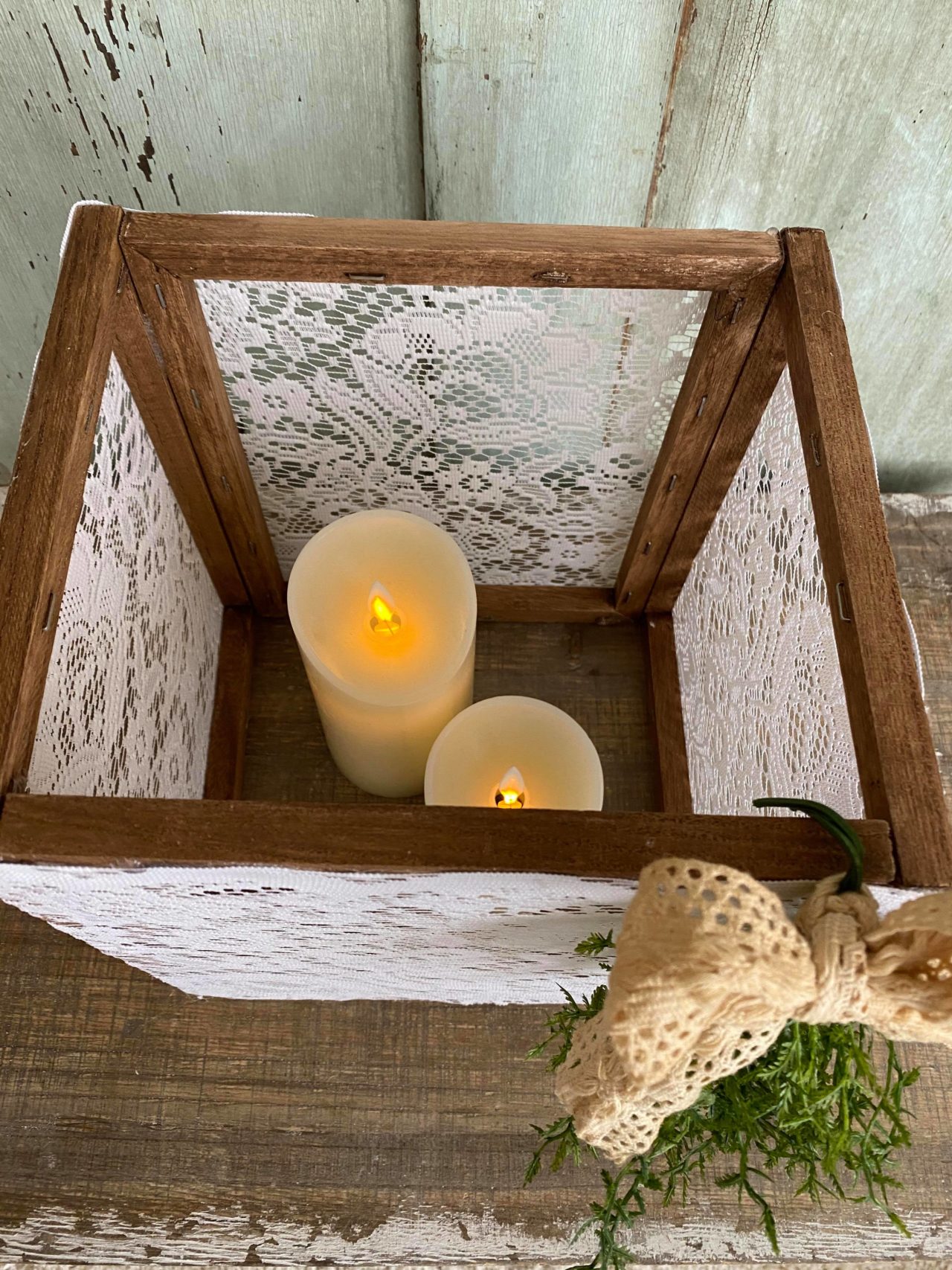 DIY Dollar Tree Canvas Lantern - The Shabby Tree