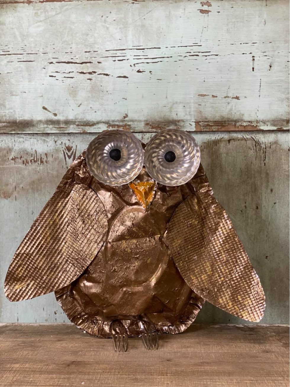 DIY Aluminum Owl - The Shabby Tree