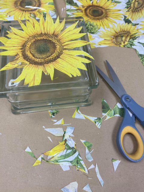 DIY Glass Block Light - The Shabby Tree