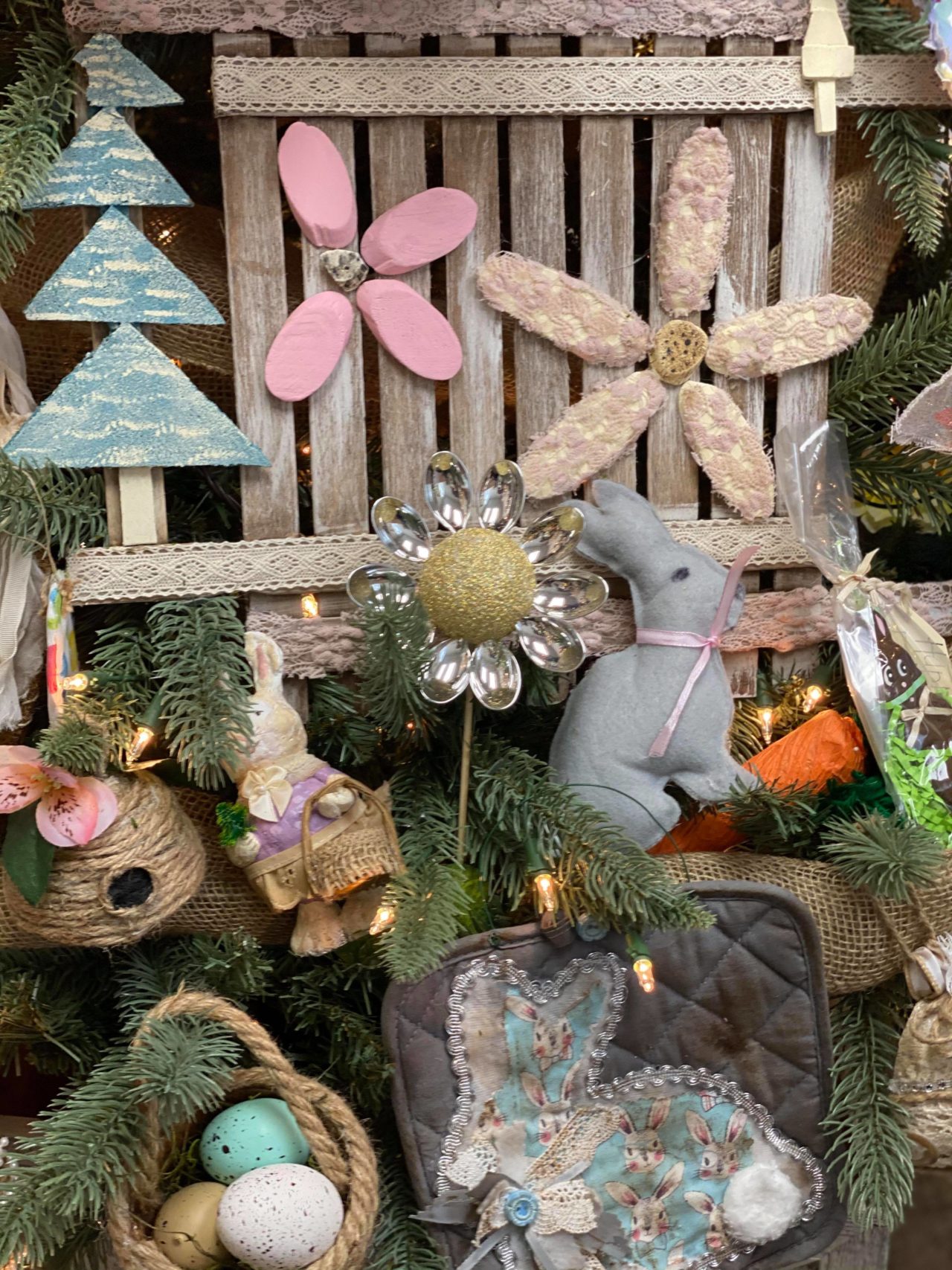 Spring And Easter Tree At The Shabby Tree Warehouse - The Shabby Tree