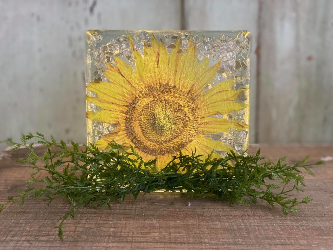 DIY Glass Block Light - The Shabby Tree