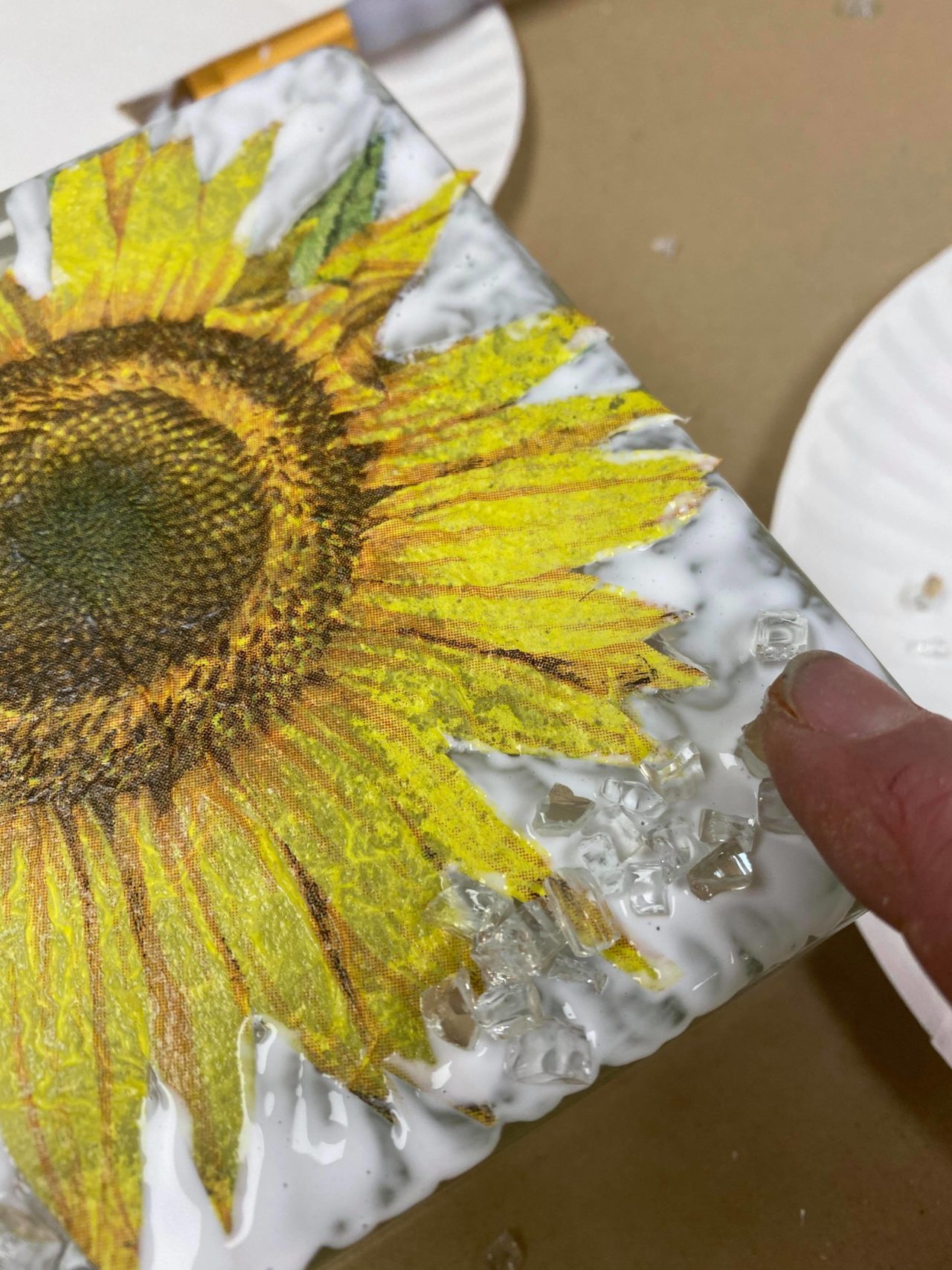 DIY Glass Block Light - The Shabby Tree