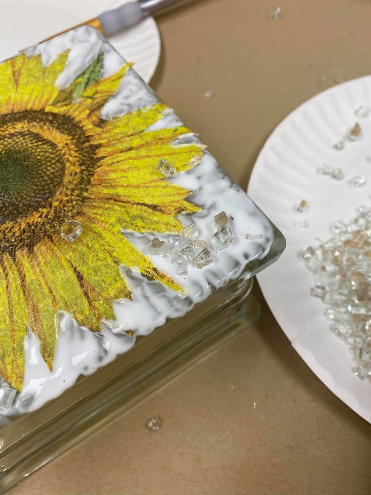 DIY Glass Block Light - The Shabby Tree