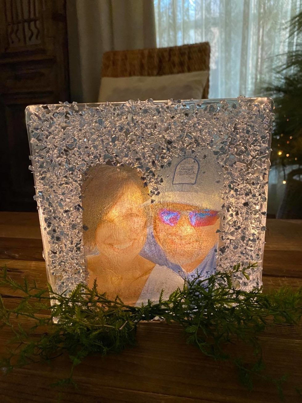 DIY Glass Block Light - The Shabby Tree