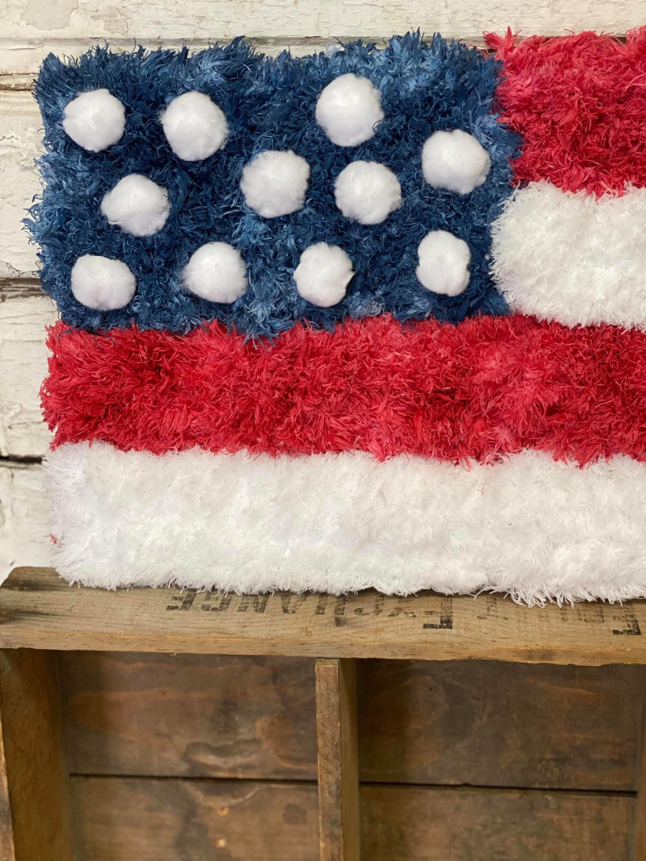 DIY Mop Pad Flag - The Shabby Tree