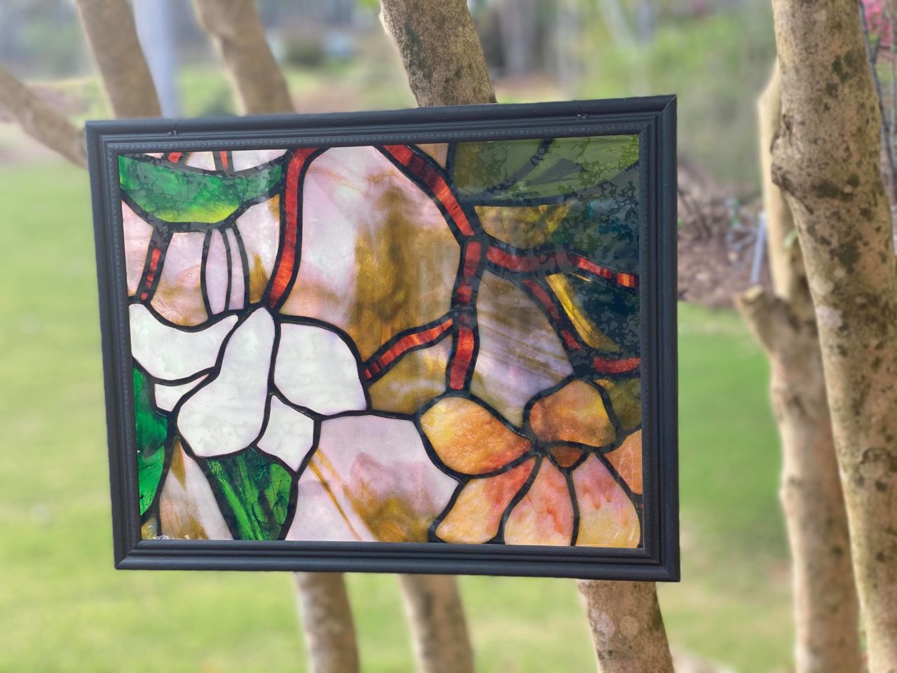 DIY Faux Stained Glass Window - The Shabby Tree