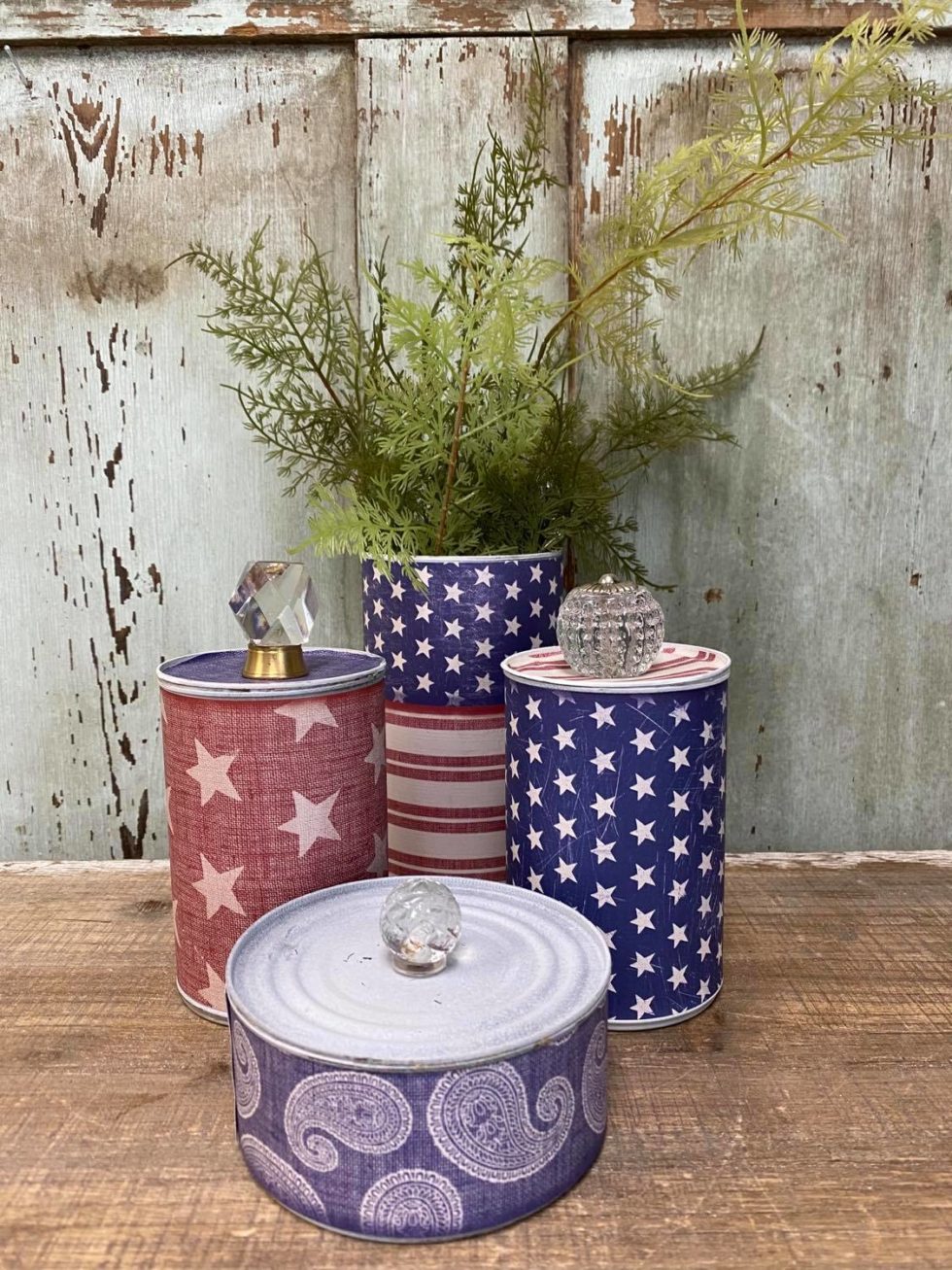 Tin Can Storage Containers - The Shabby Tree