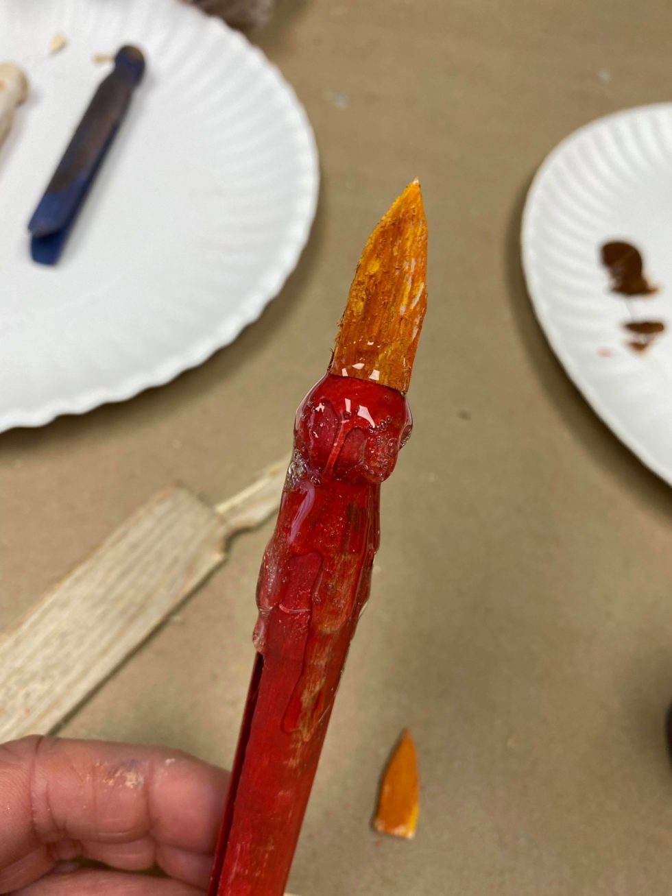 Primitive Clothespin Candles - The Shabby Tree