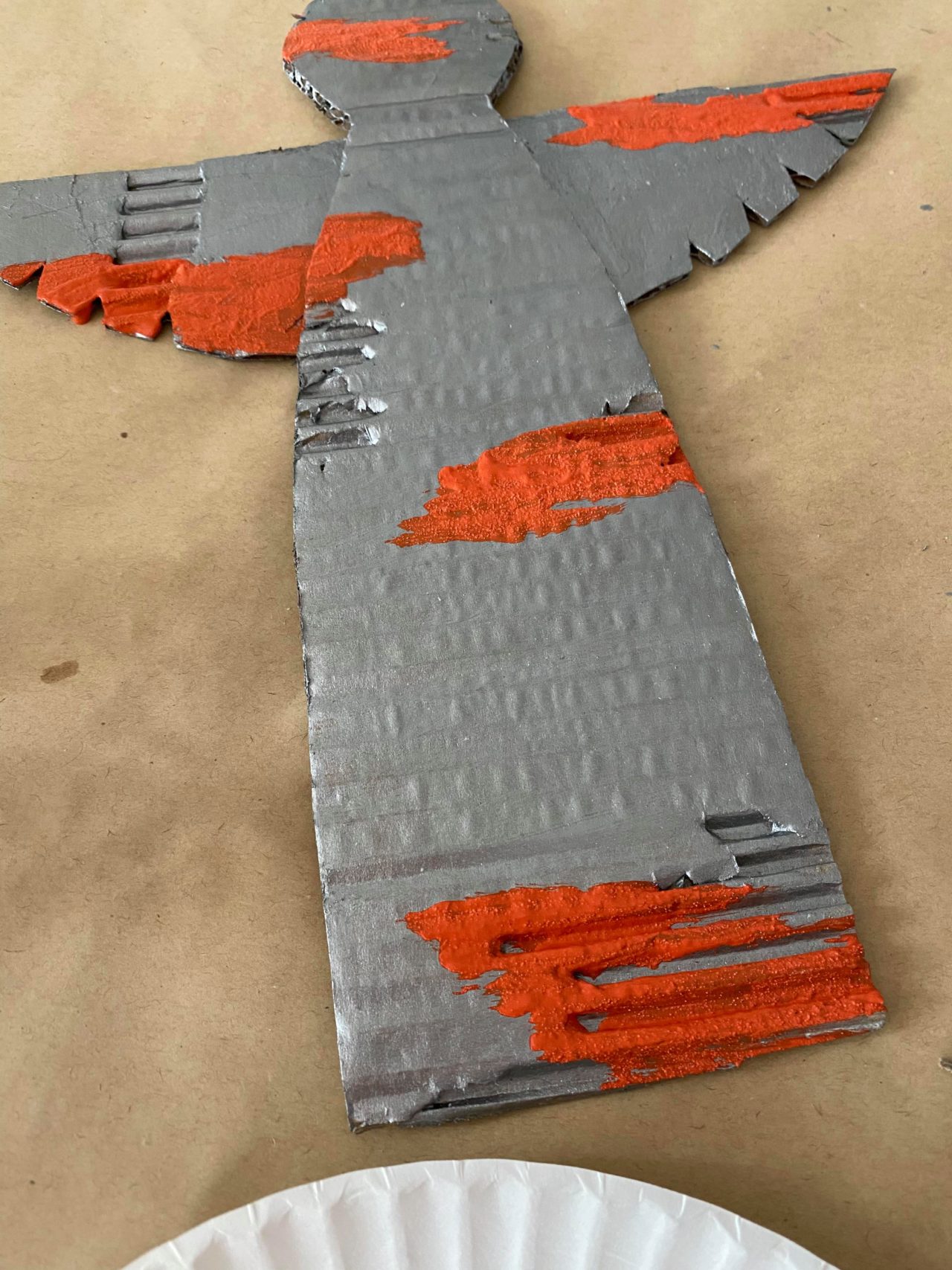 DIY Rusty Cardboard Angel - The Shabby Tree