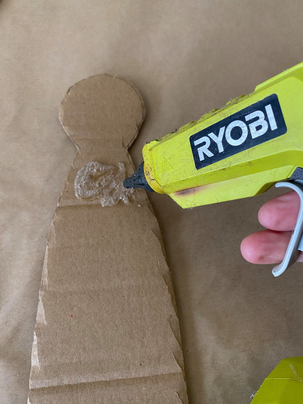 DIY Rusty Cardboard Angel - The Shabby Tree