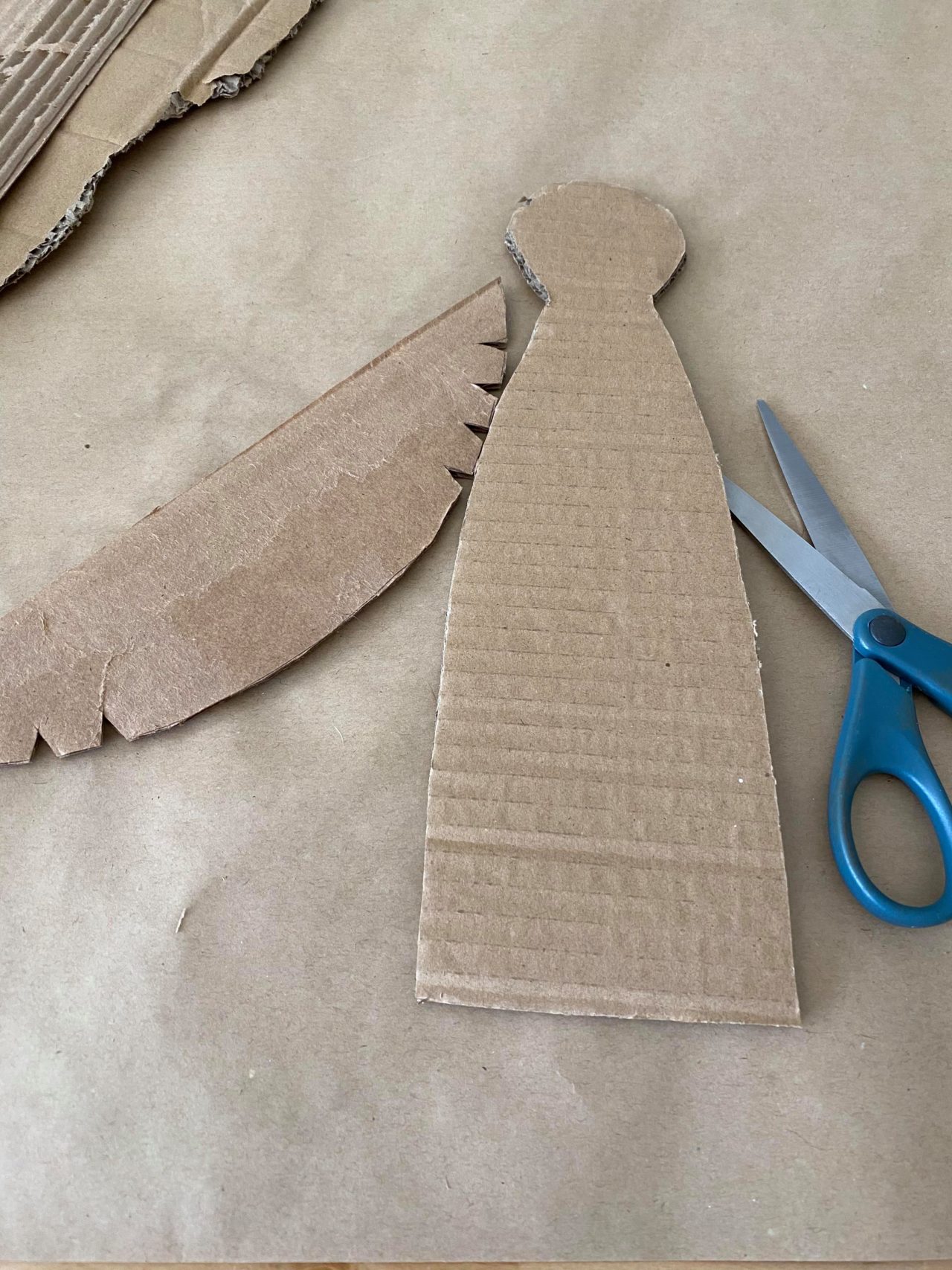 DIY Rusty Cardboard Angel - The Shabby Tree