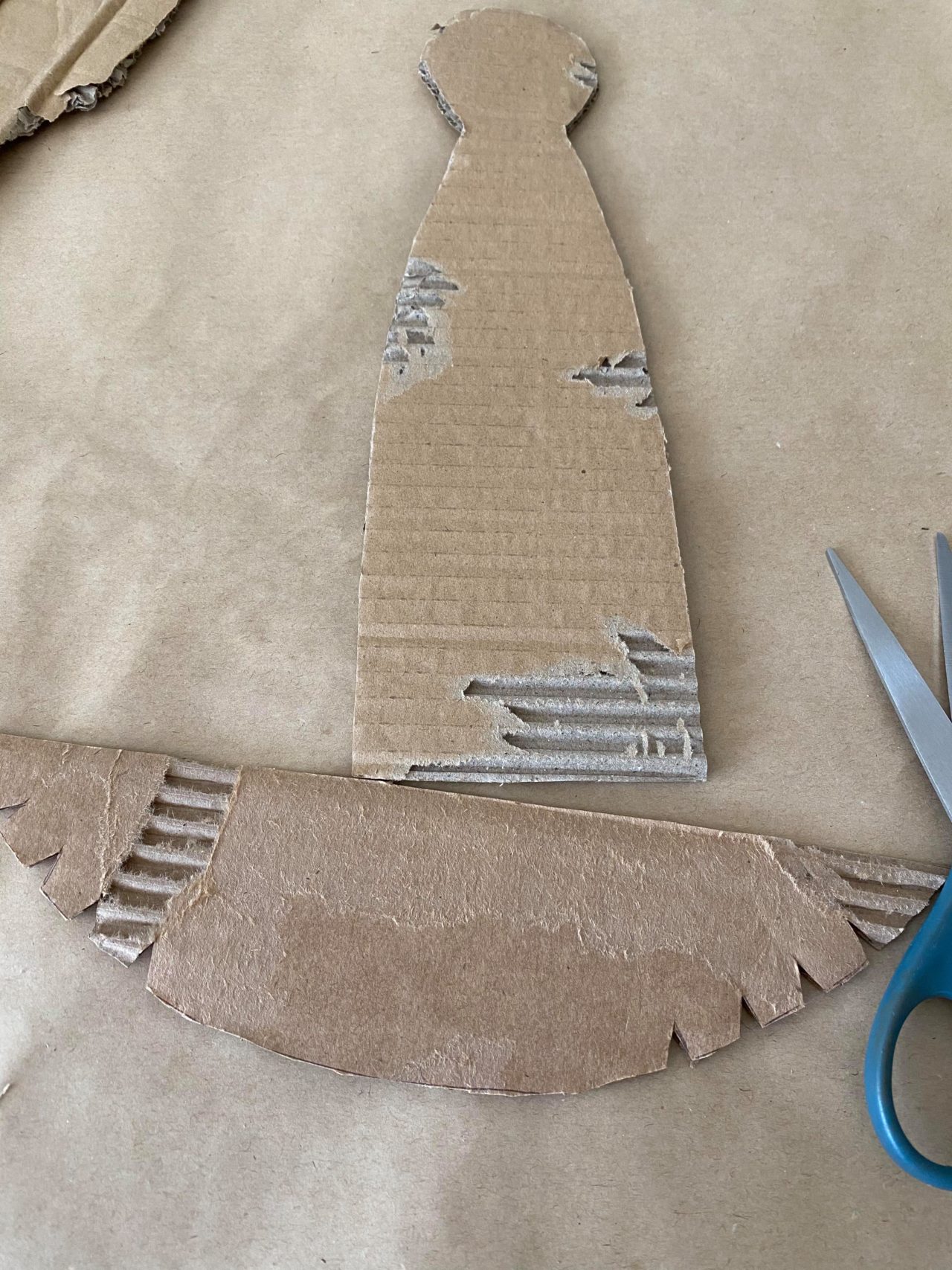 DIY Rusty Cardboard Angel - The Shabby Tree