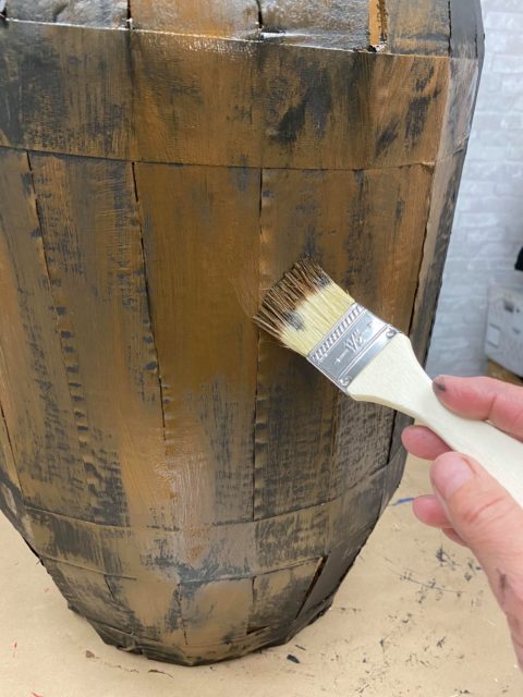 DIY Cardboard Barrel - The Shabby Tree