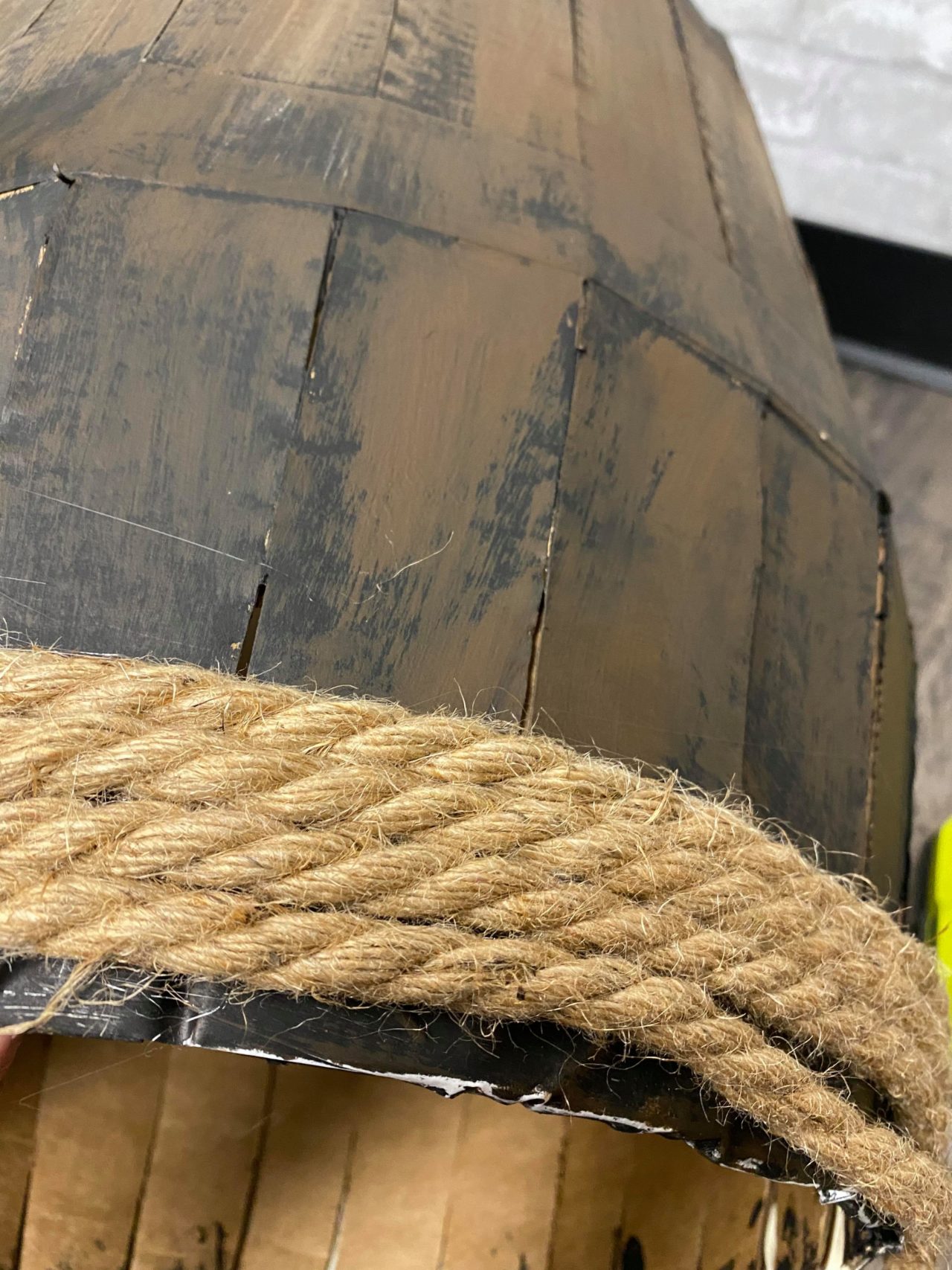 DIY Cardboard Barrel - The Shabby Tree
