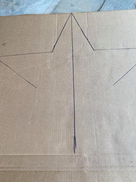 DIY Cardboard Barn Star - The Shabby Tree