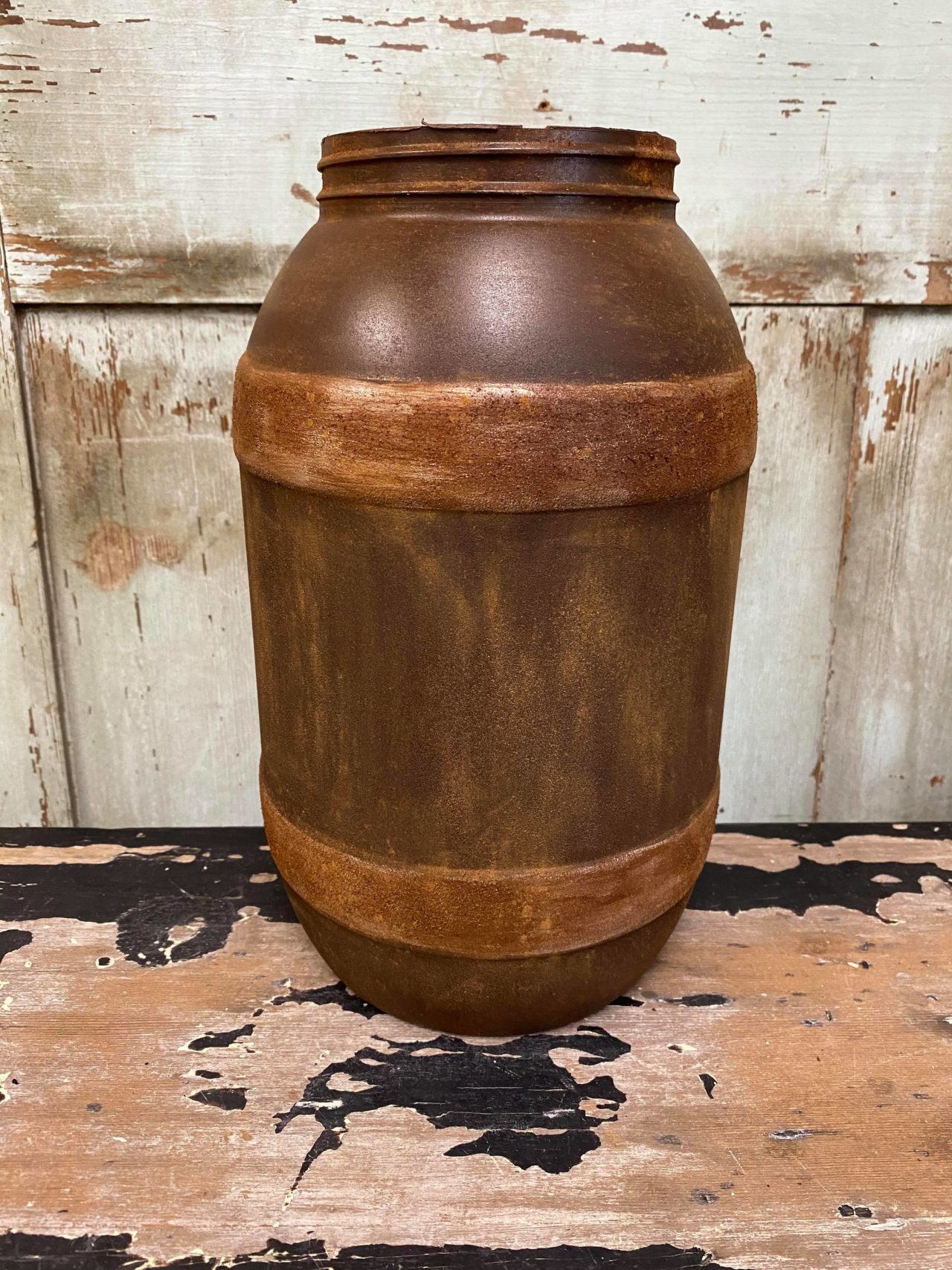 DIY Small Primitive Barrel - The Shabby Tree