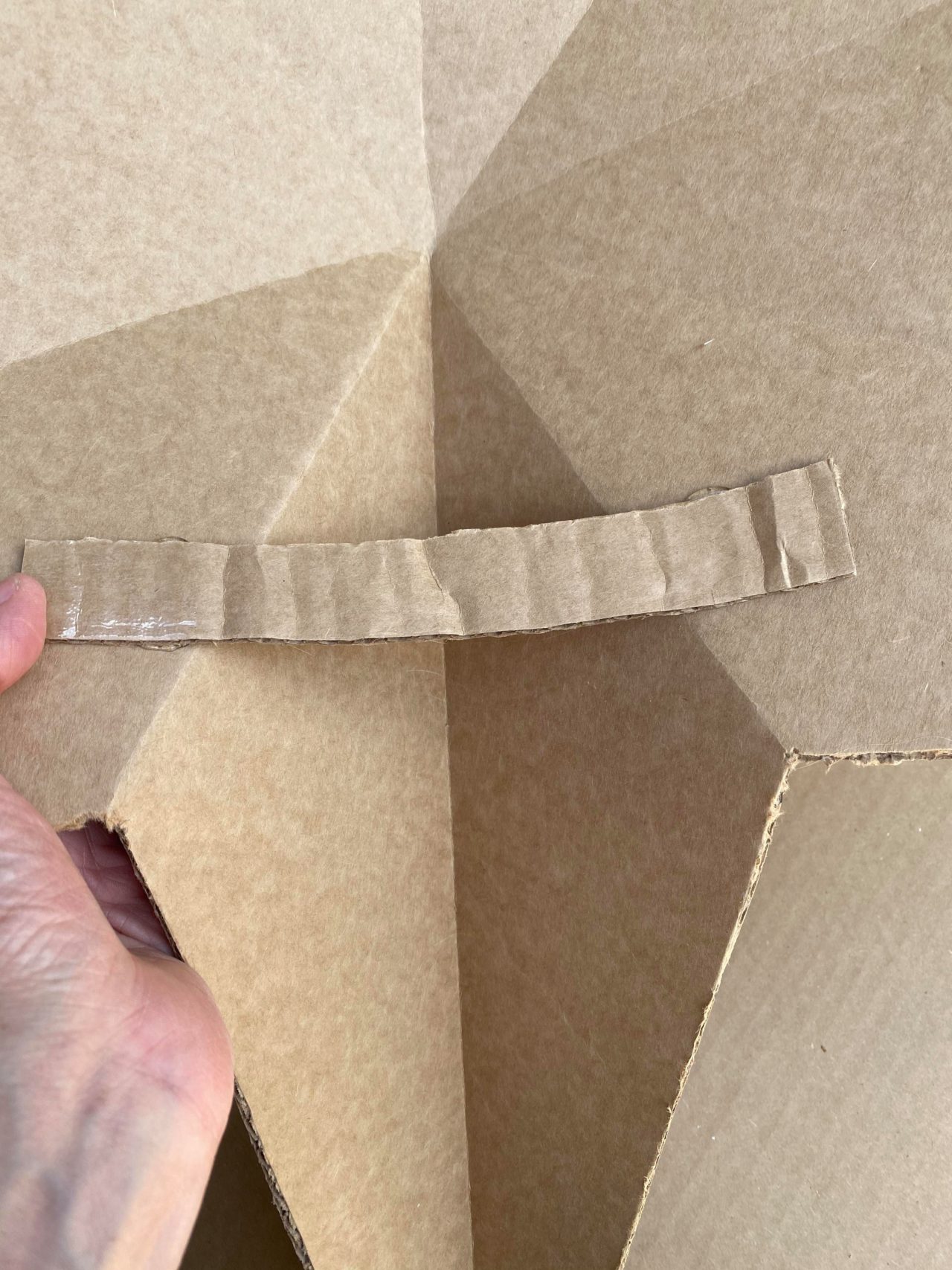 DIY Cardboard Barn Star - The Shabby Tree