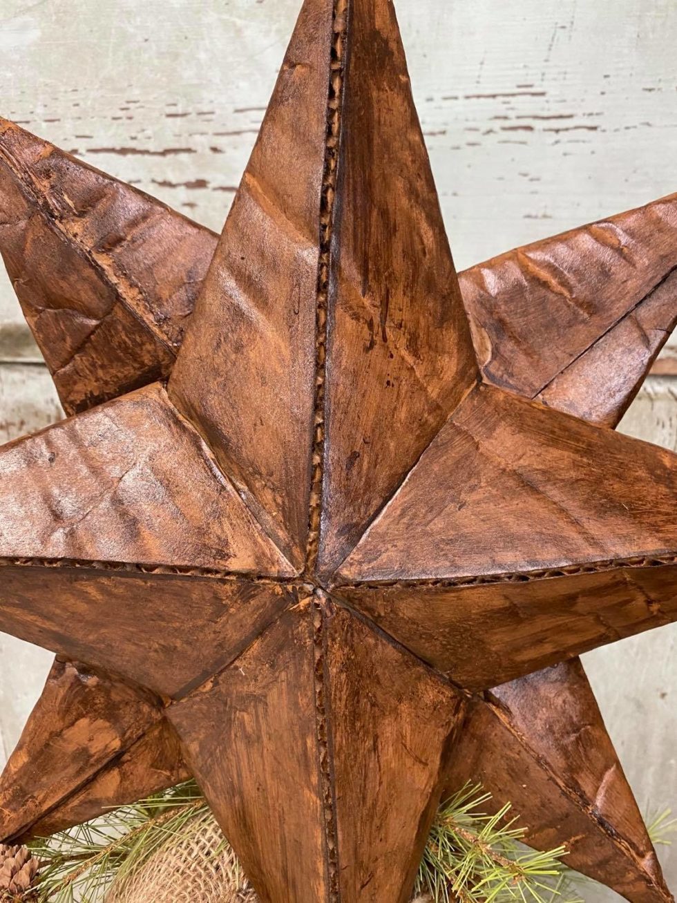 DIY 3D Cardboard Star - The Shabby Tree