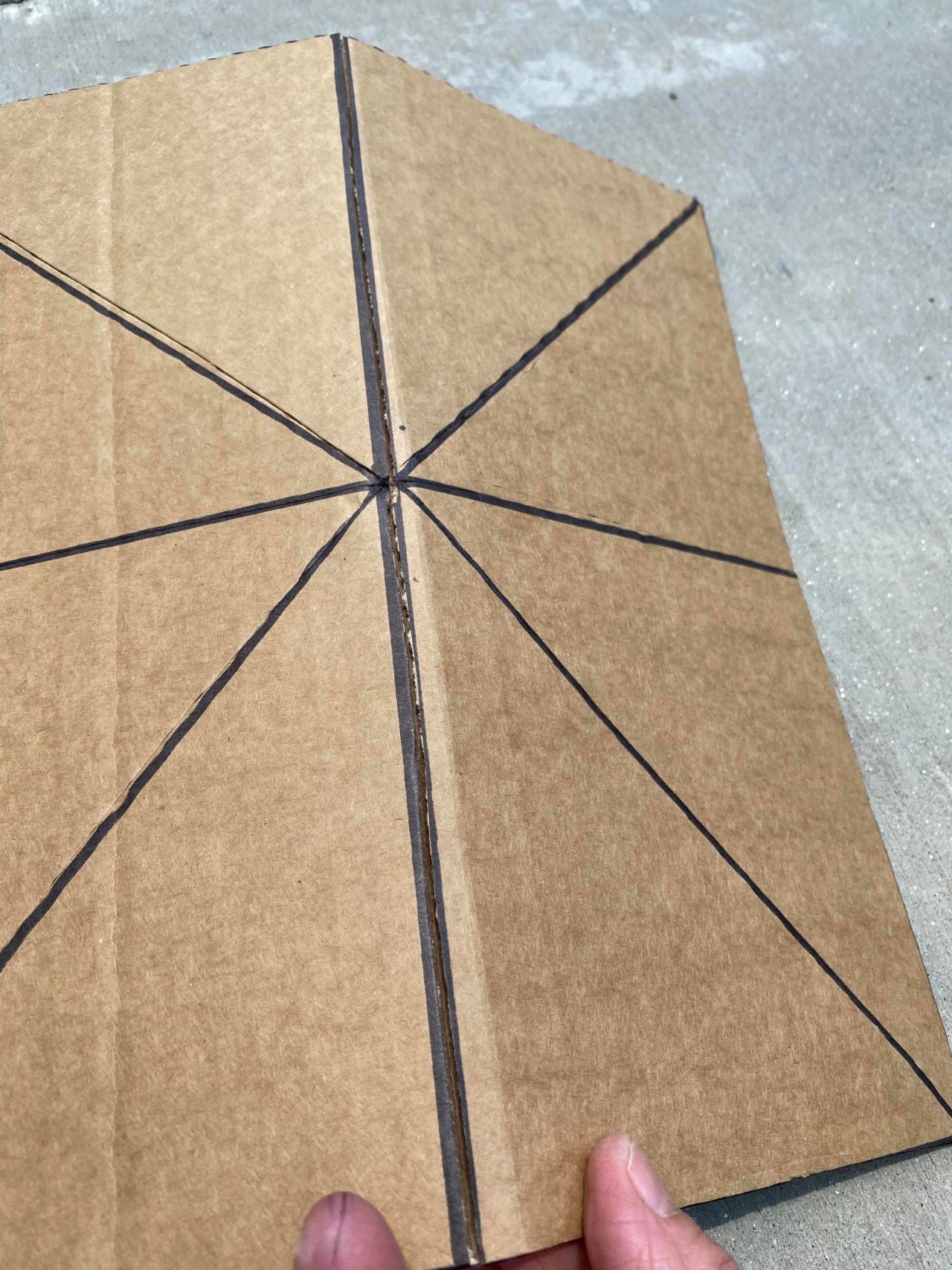 DIY 3D Cardboard Star - The Shabby Tree
