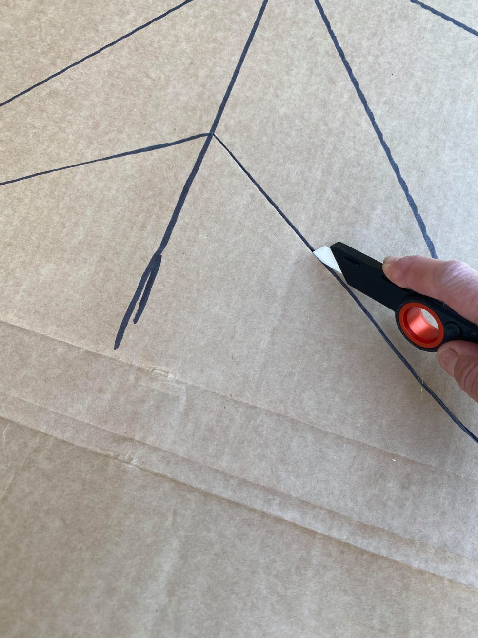 DIY Cardboard Barn Star - The Shabby Tree