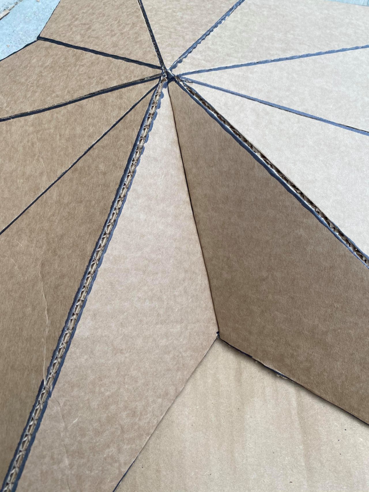 DIY Cardboard Barn Star - The Shabby Tree