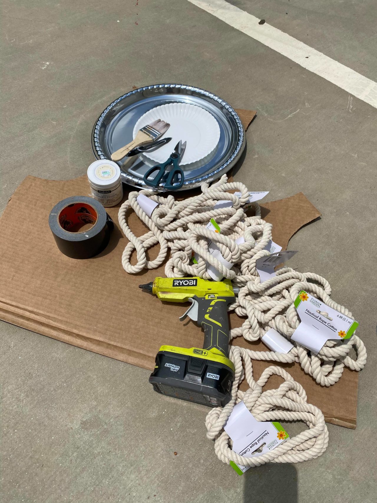 DIY Braided Nautical Rope Wreath - The Shabby Tree