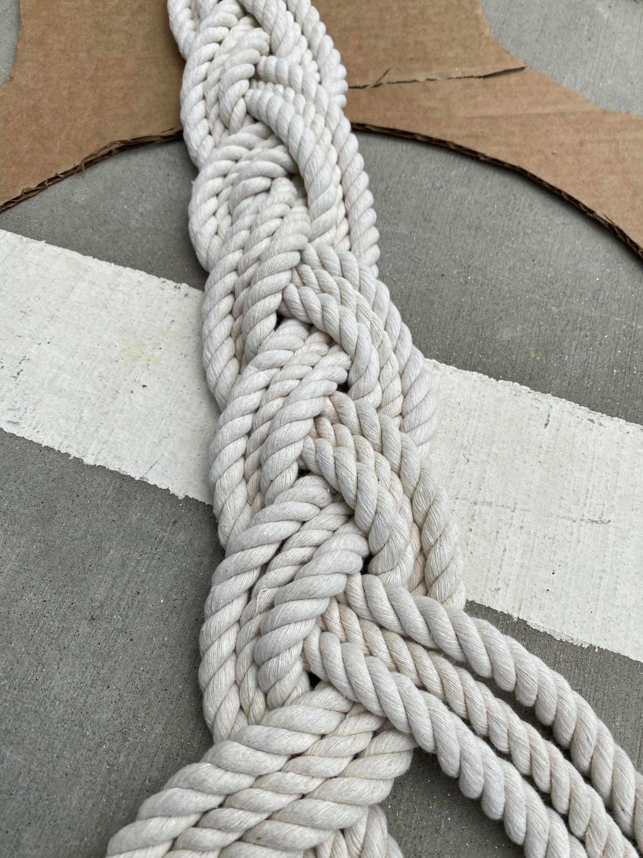 DIY Braided Nautical Rope Wreath - The Shabby Tree