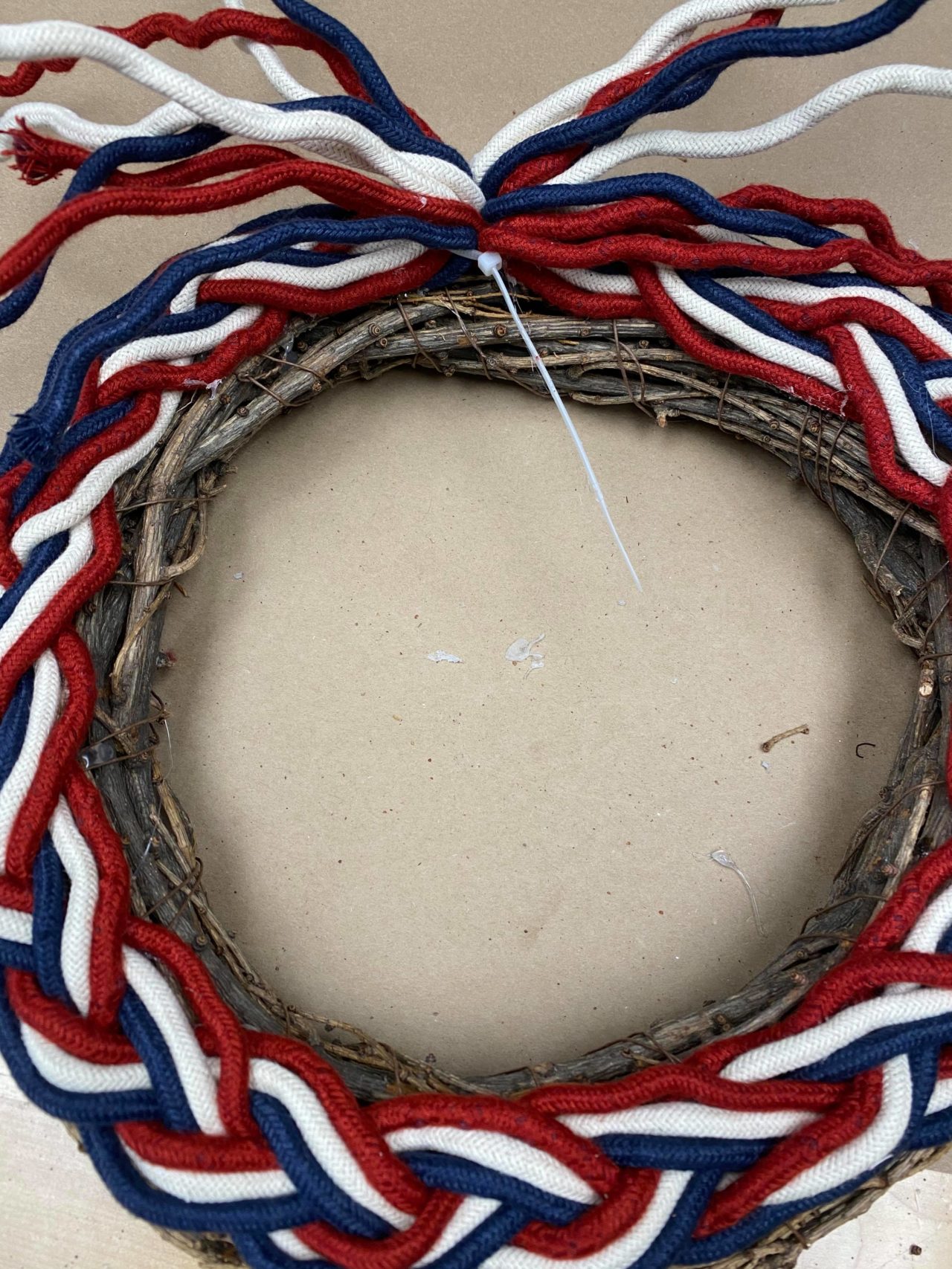 DIY Braided Americana Wreath - The Shabby Tree