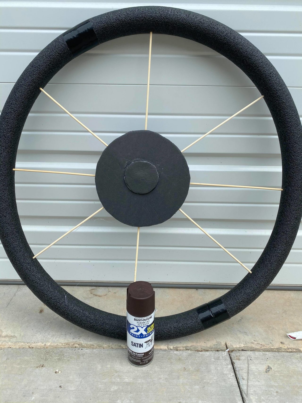DIY Faux Wagon Wheel - The Shabby Tree