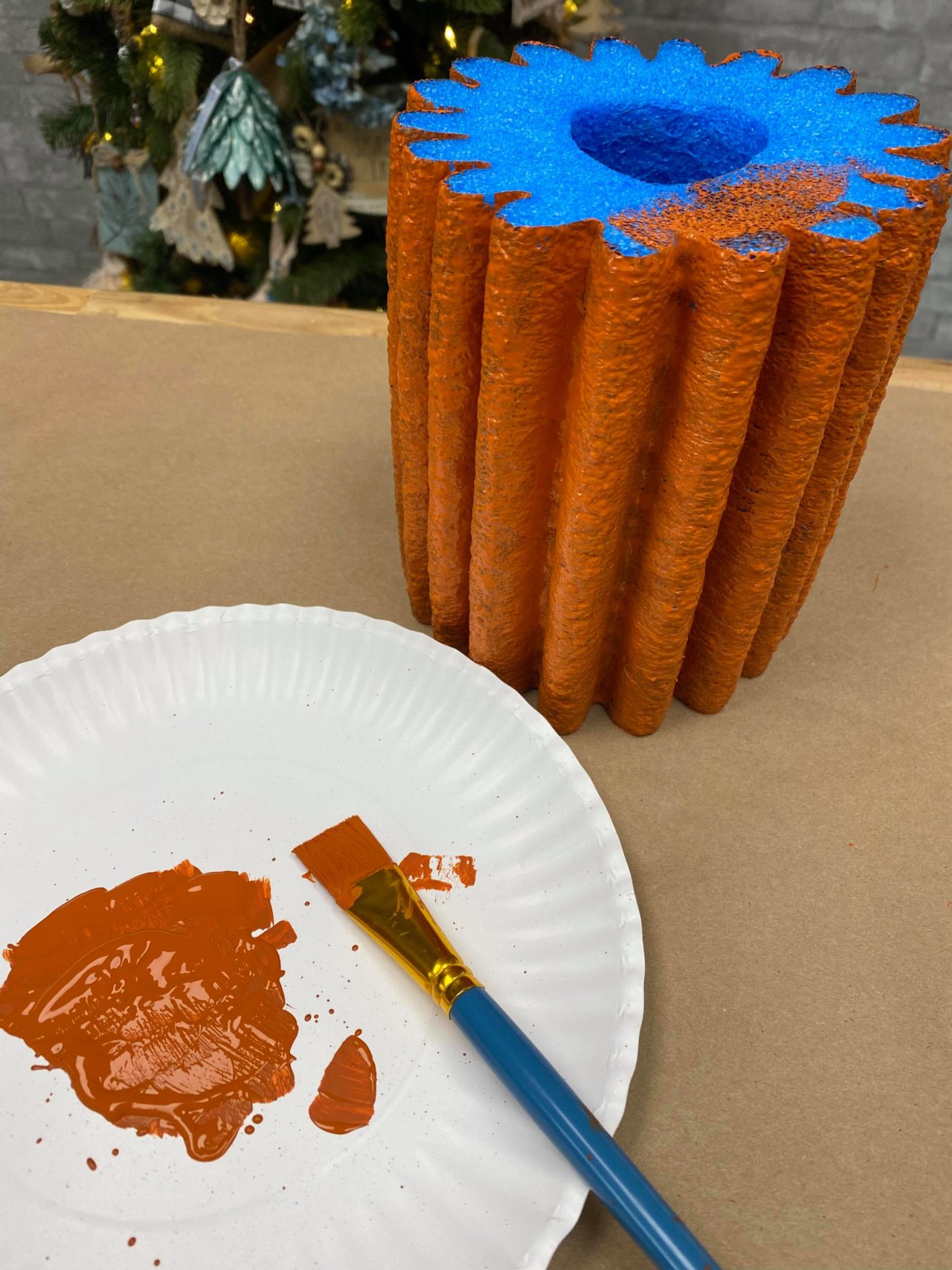 DIY Noodle Booster Pumpkin - The Shabby Tree