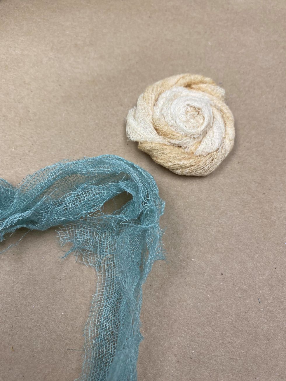 DIY Cheesecloth Flowers - The Shabby Tree