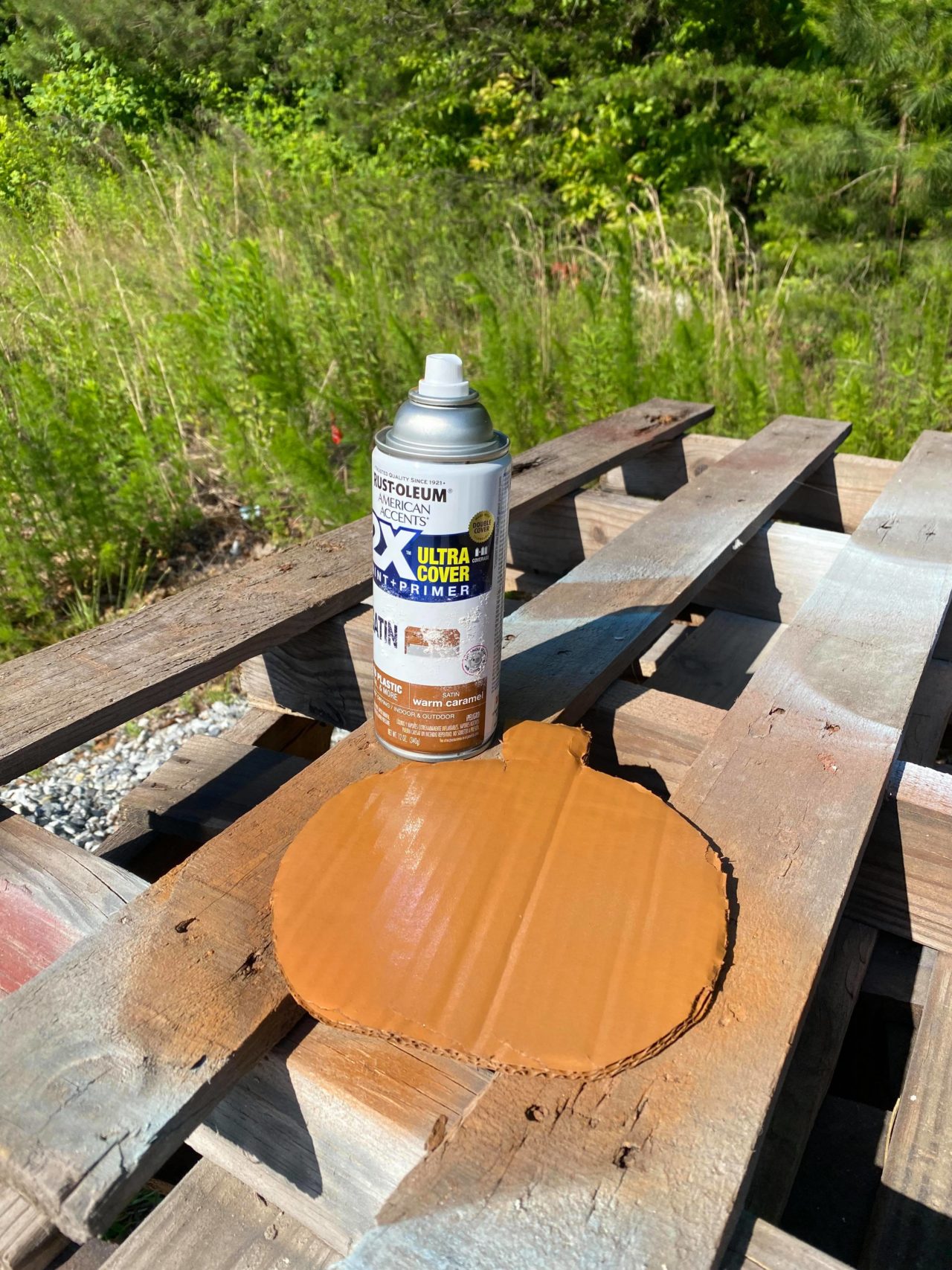 DIY Spackle Pumpkin - The Shabby Tree