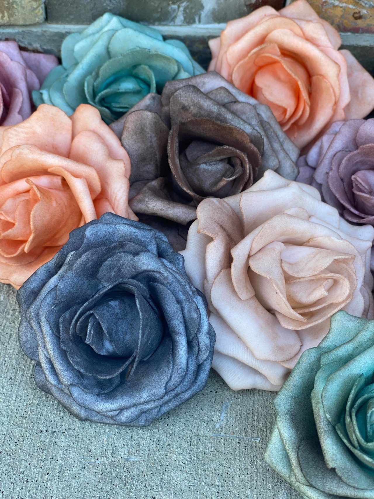 DIY Colored Foam Roses - The Shabby Tree