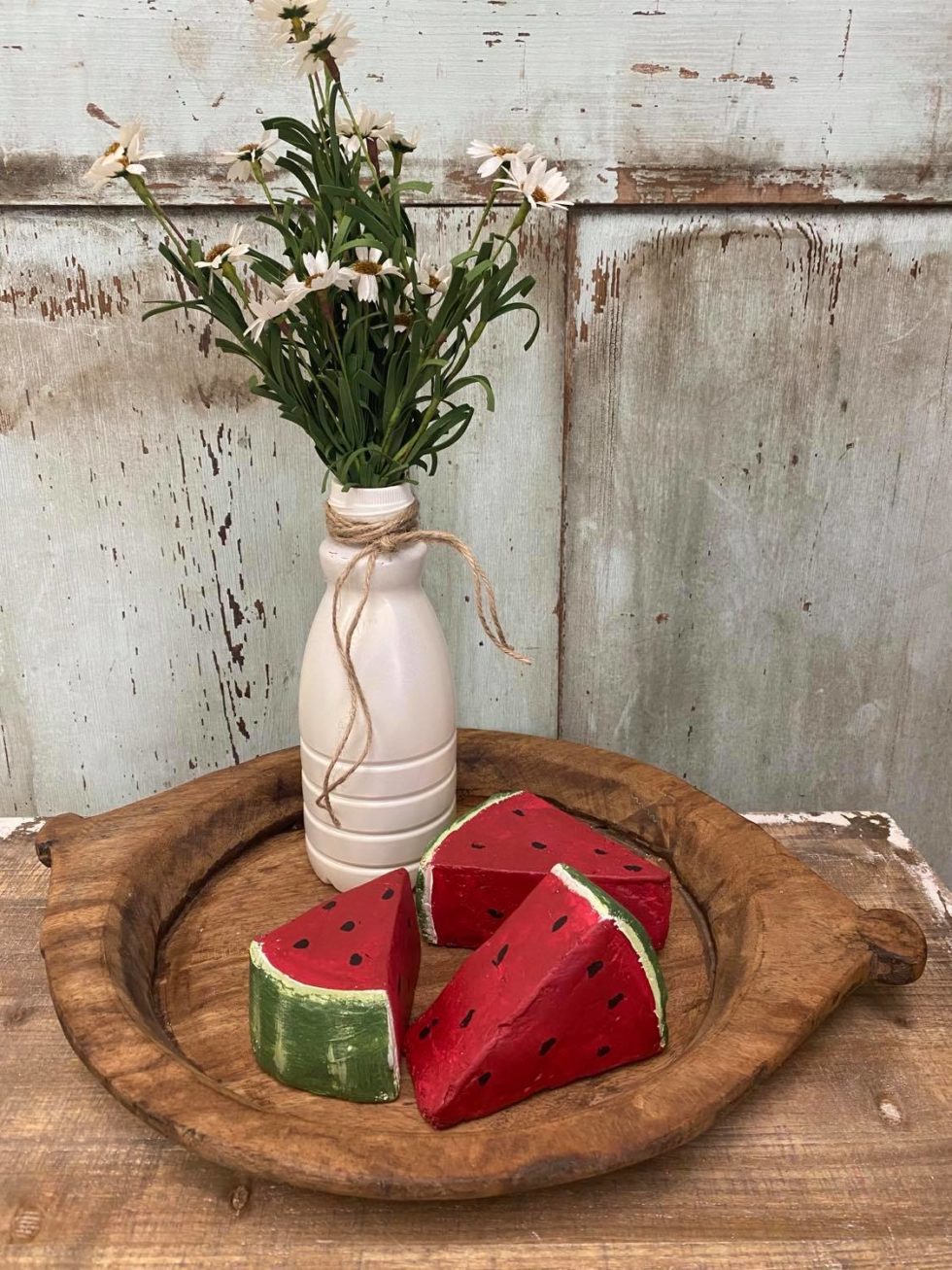 DIY Decorative Watermelon Slices - The Shabby Tree