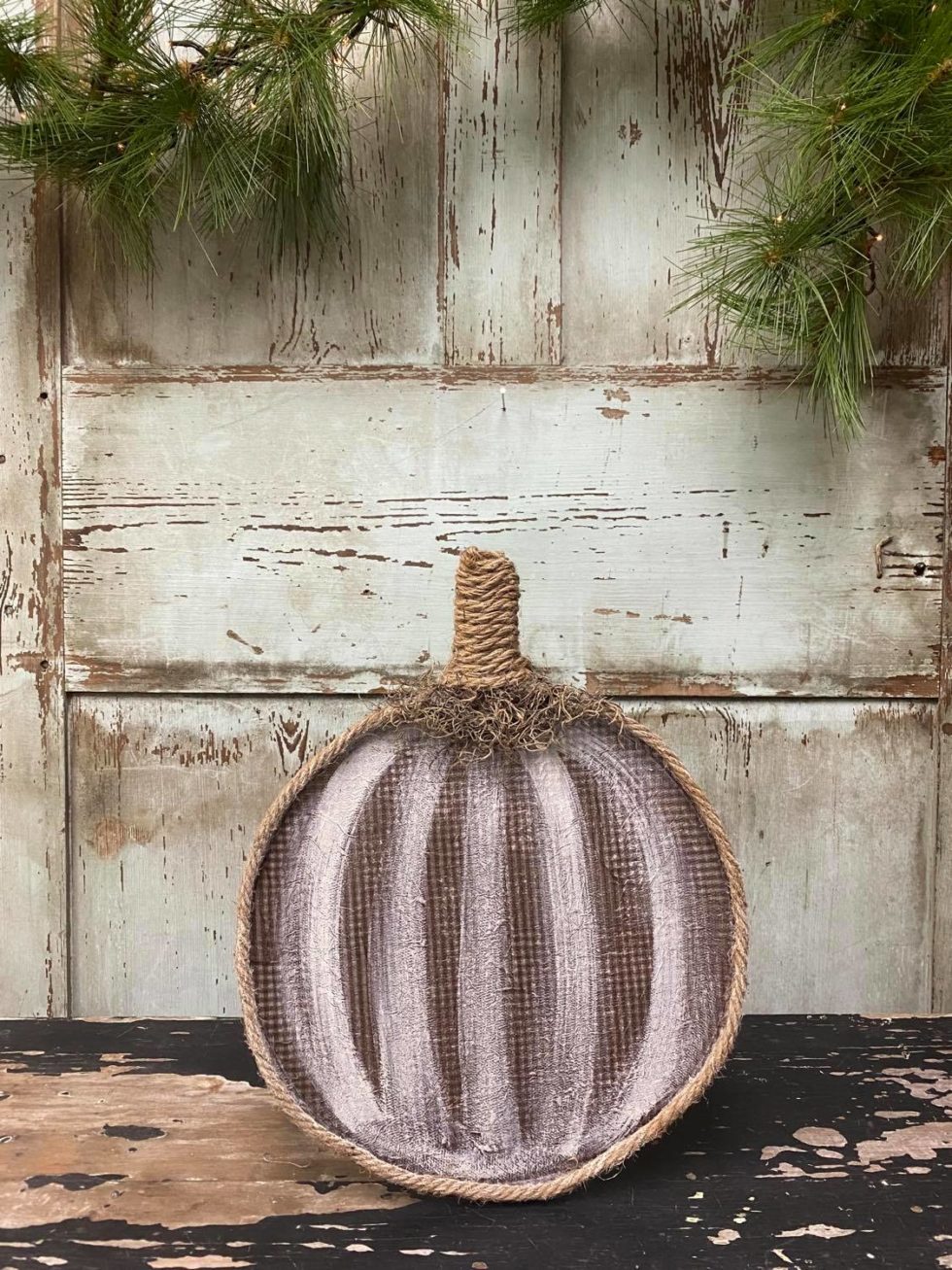 DIY Dollar Tree Splatter Screen Pumpkin - The Shabby Tree