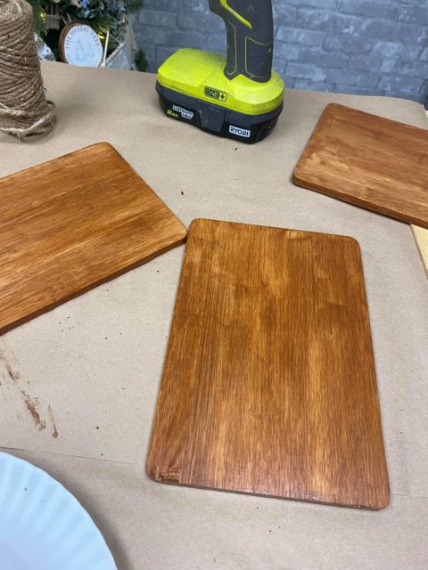 DIY Dollar Tree Cutting Board Pumpkin - The Shabby Tree