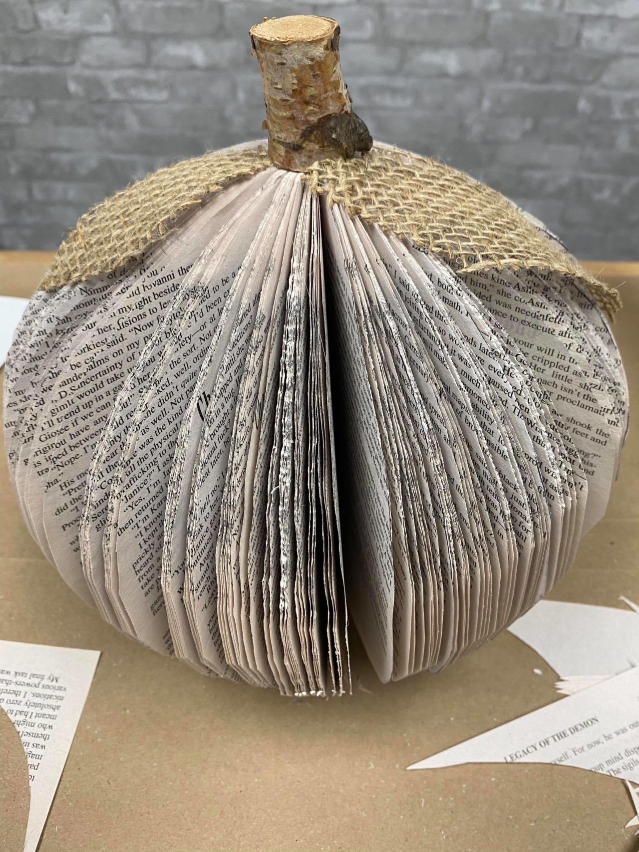 DIY Book Pumpkin - The Shabby Tree