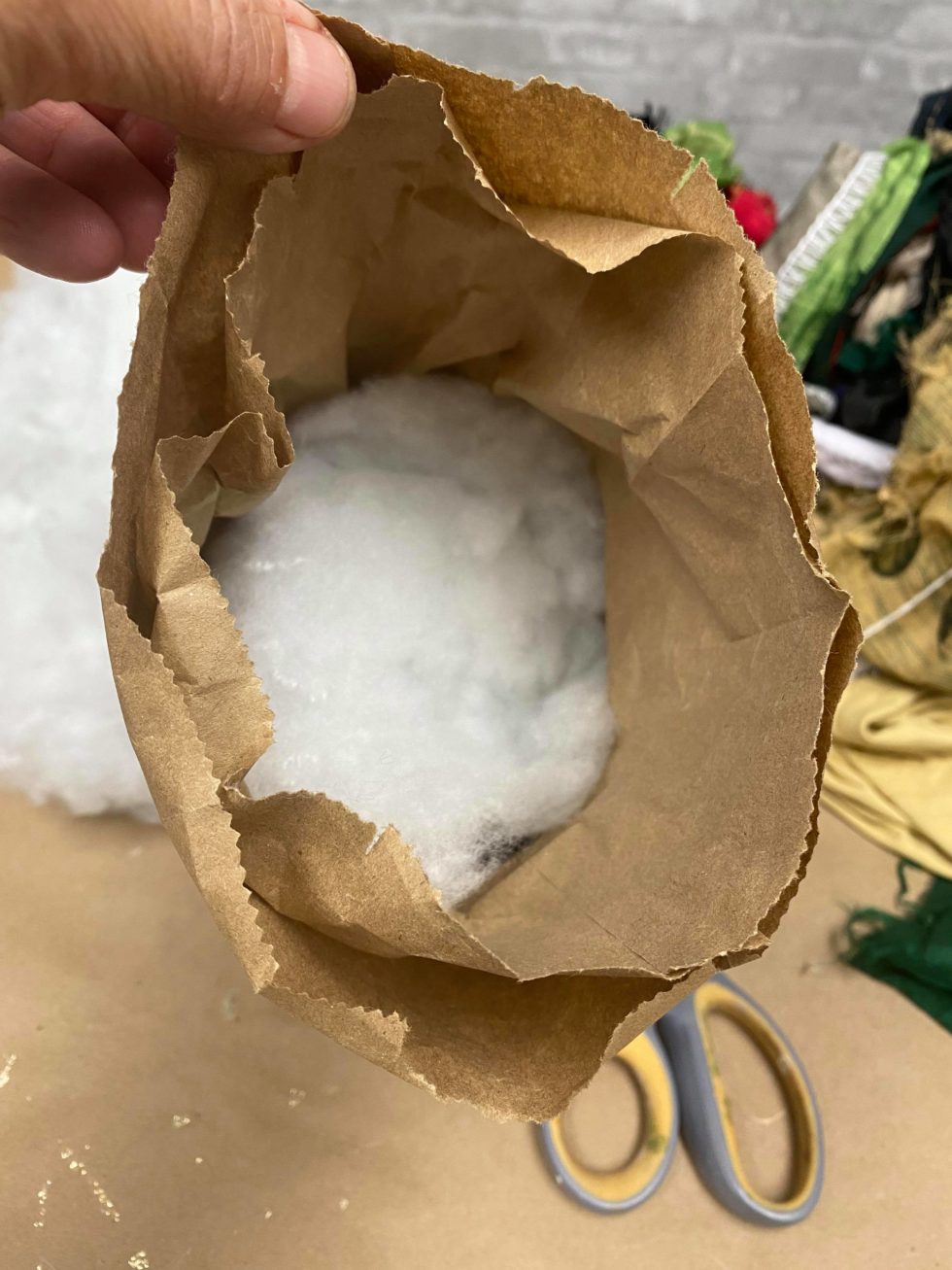 DIY Rag Strip Pumpkin - The Shabby Tree