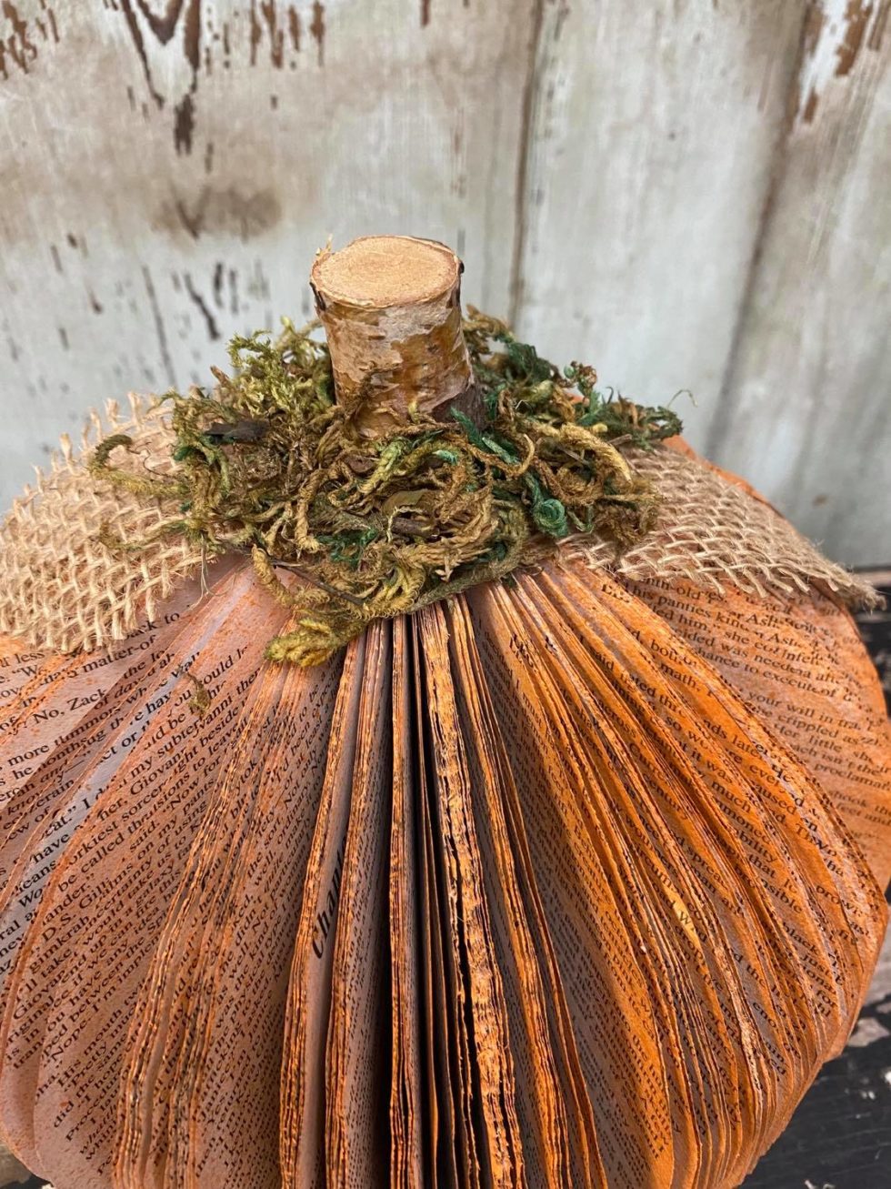 DIY Book Pumpkin - The Shabby Tree